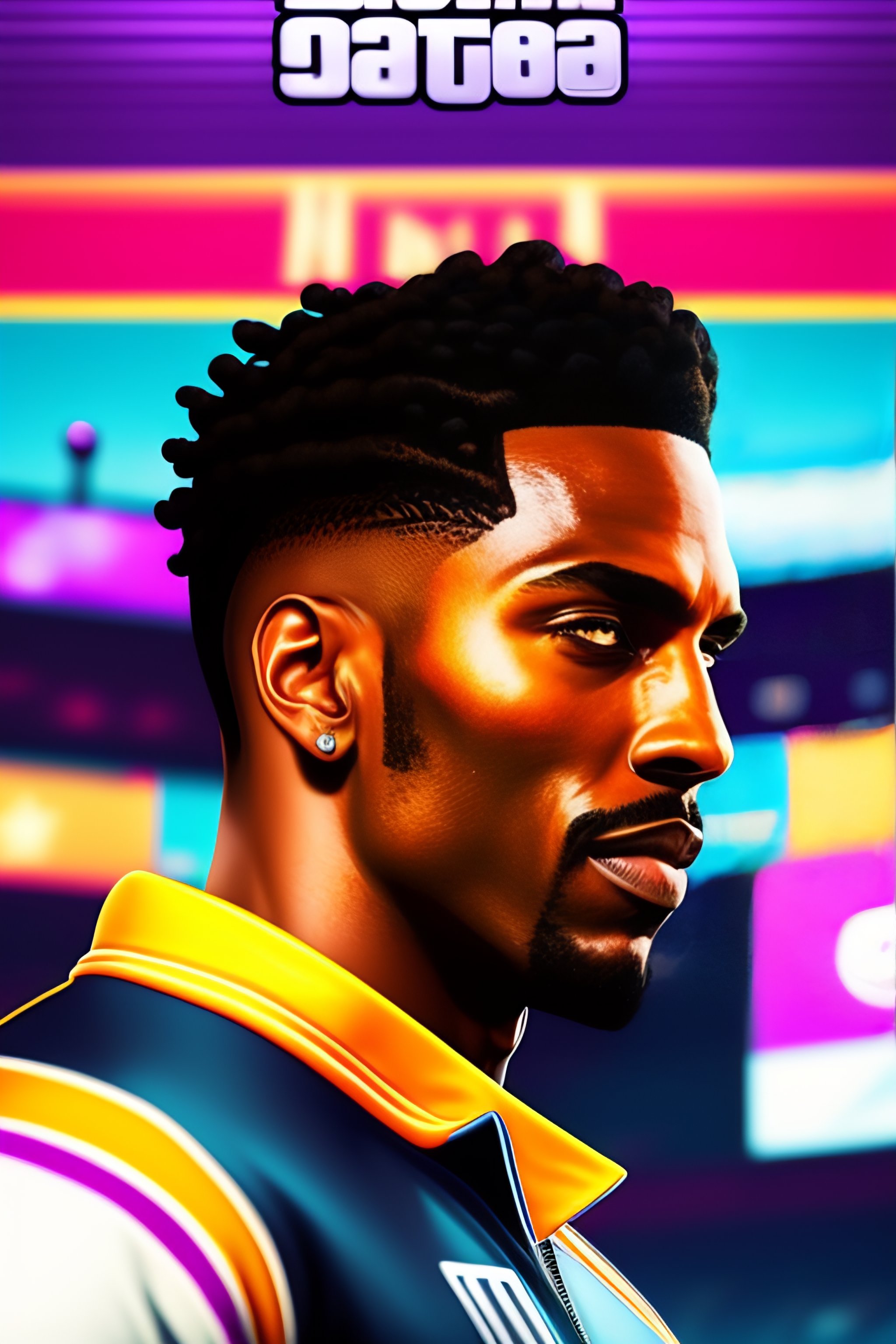 Lexica - Poster for gta 6 vice city remake for a football match