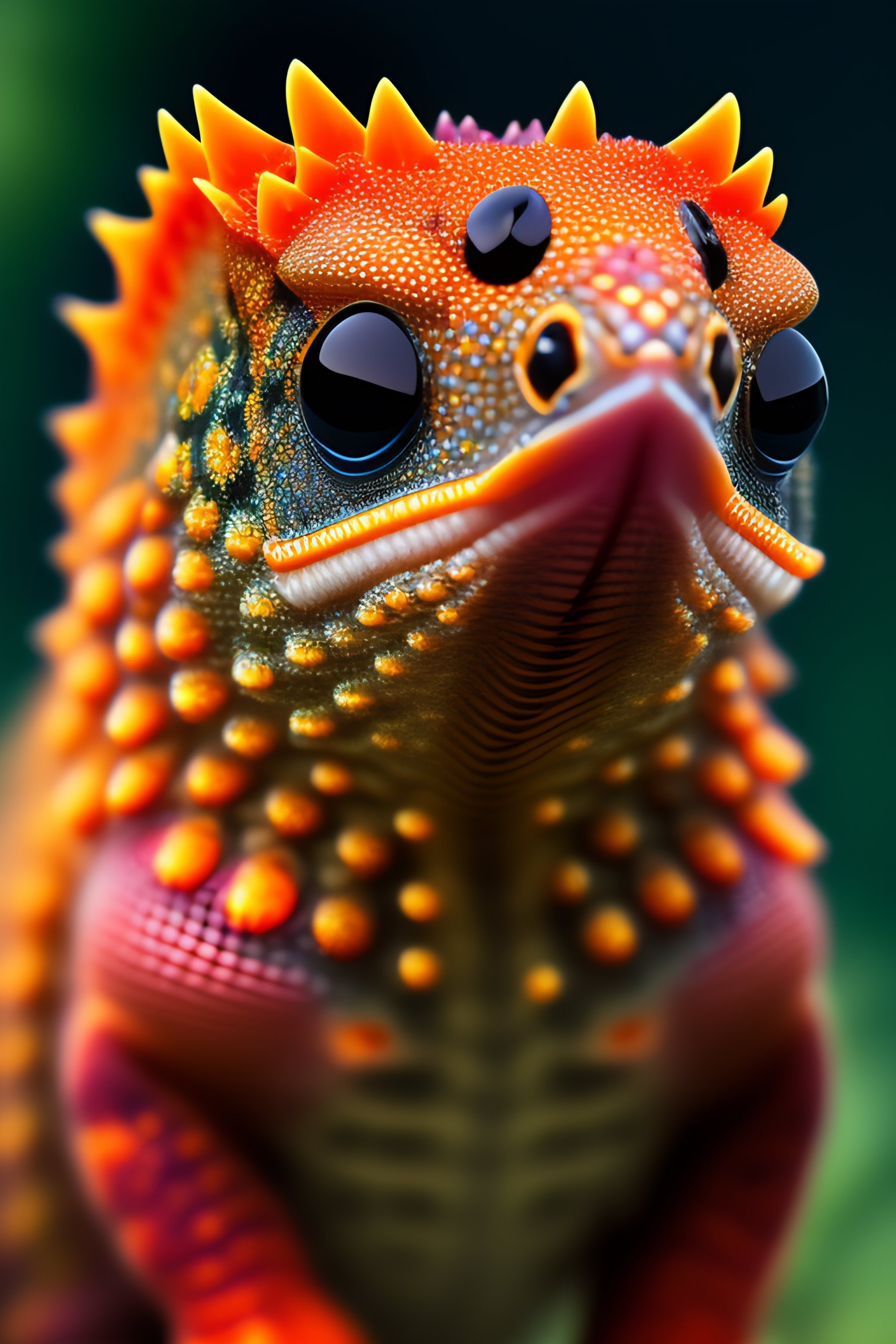 Lexica - A small scaly monster covered in several eyes all around