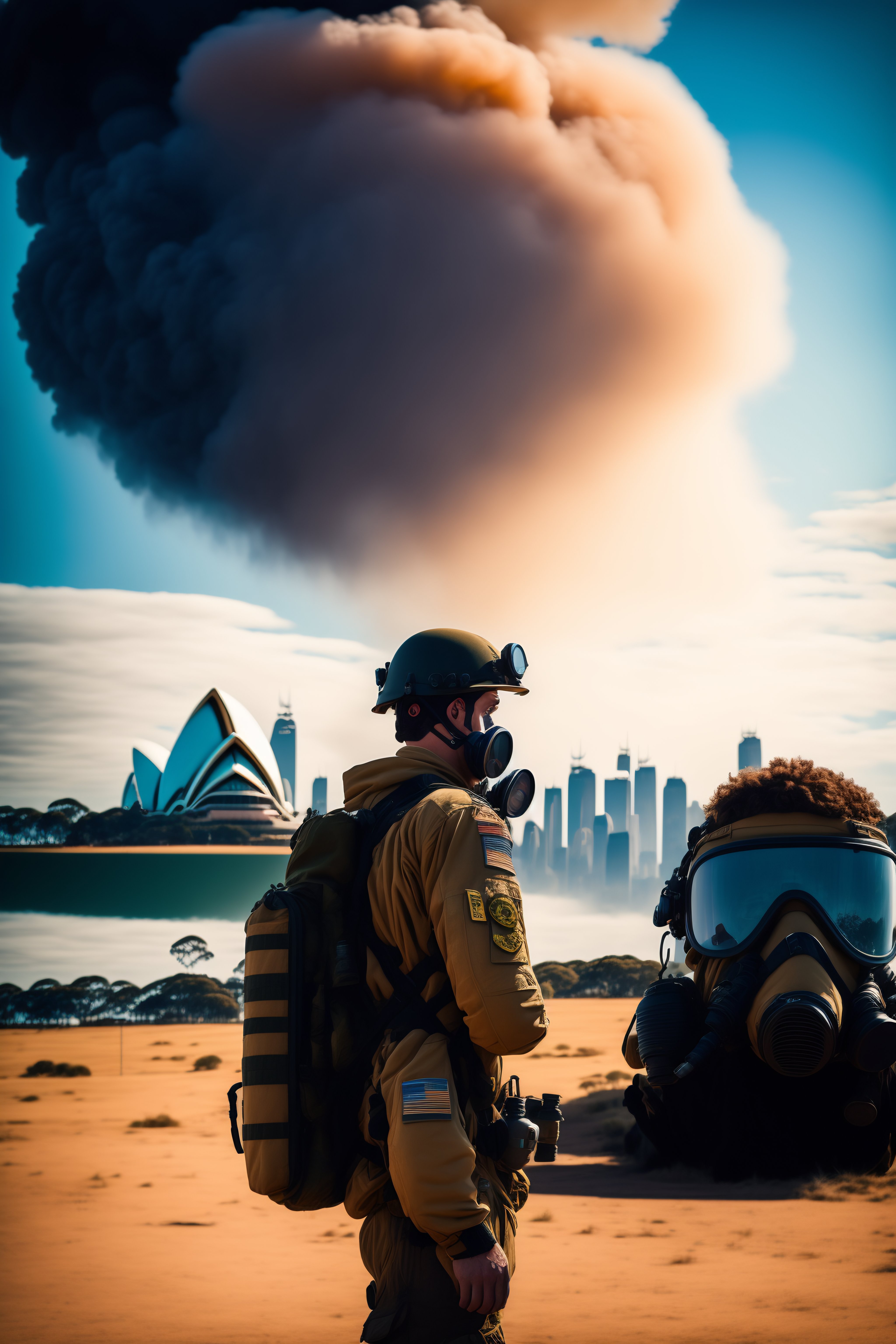 Lexica - Sydney Australia, post apocalyptic, mushroom cloud in the ...