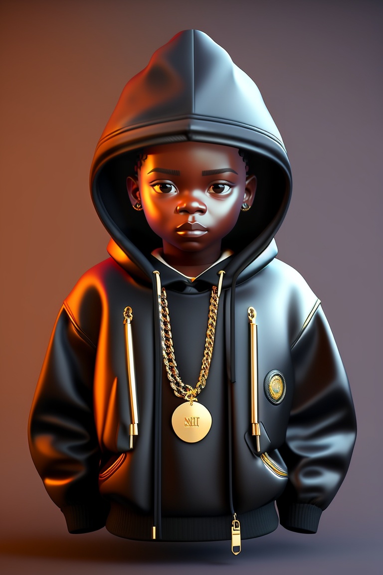 Lexica - A 3d nft cartoon model of a rapper with Big eyes, big head ...