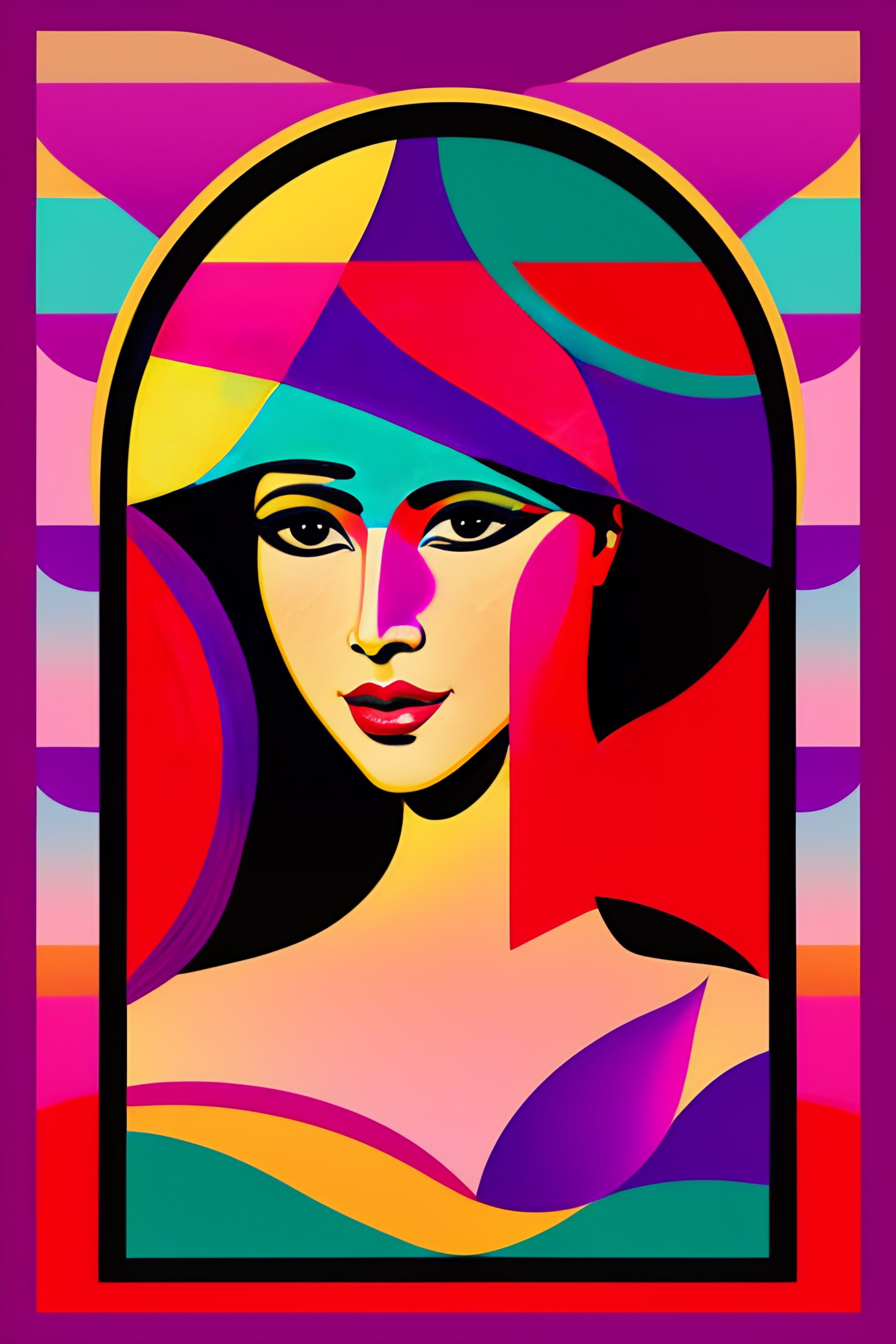Lexica - Graphic flyer, with a 2d vectorial illustration of a happy ...