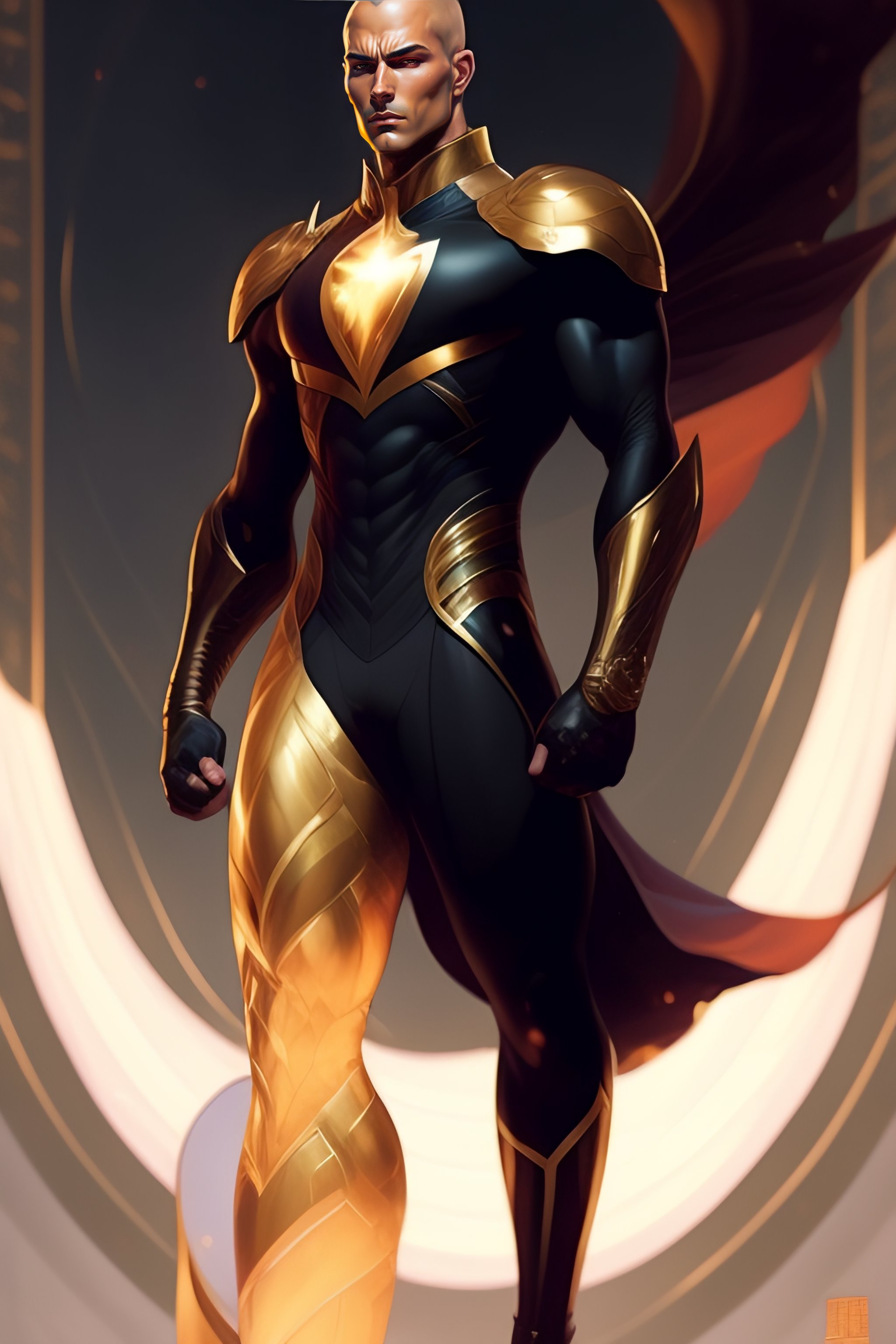 Lexica - Full body potrait thin muscular Saitama superhero suit ...