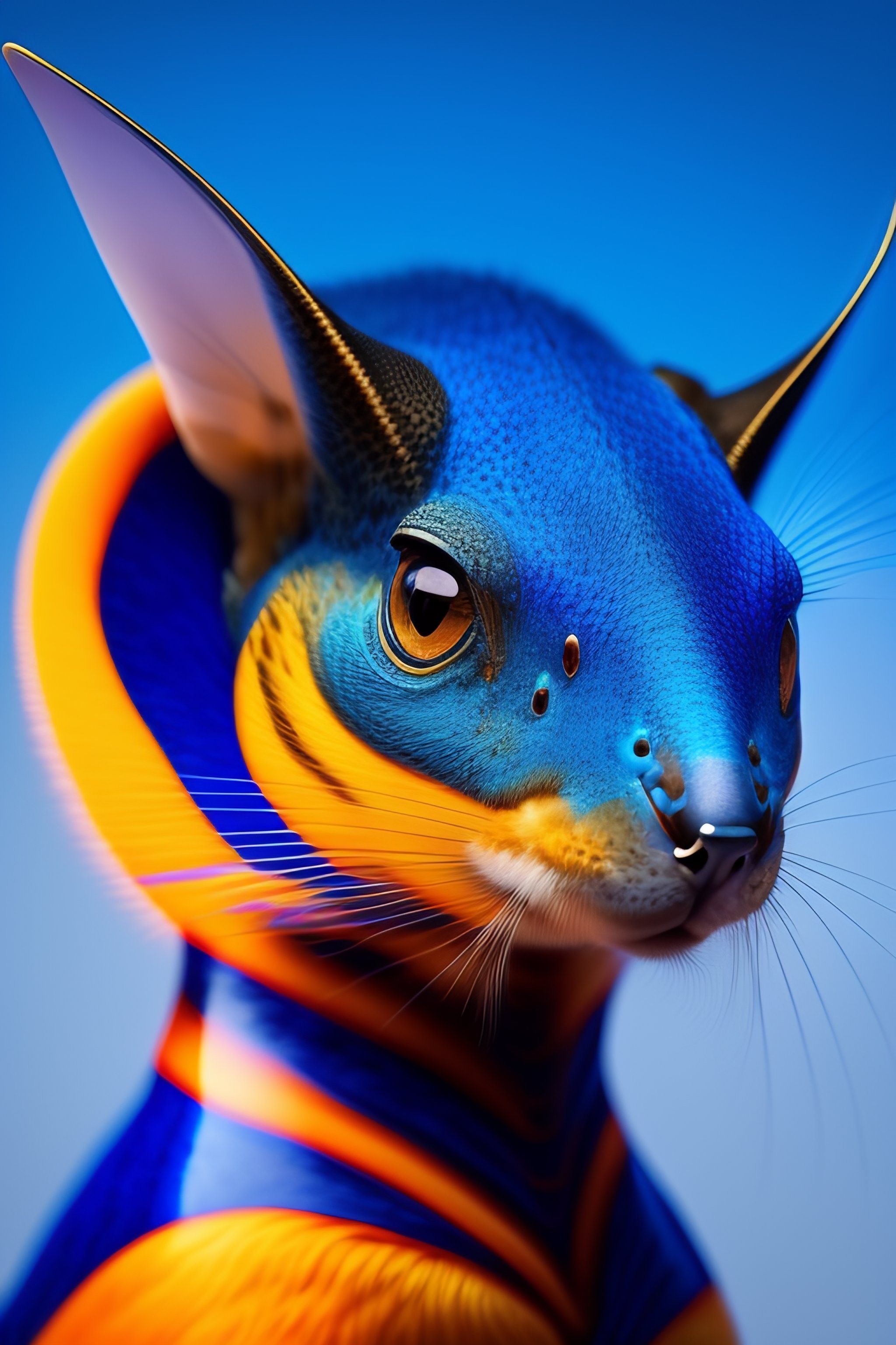 Lexica - Style moebius, fantastic animal, size small, color blue, big ...