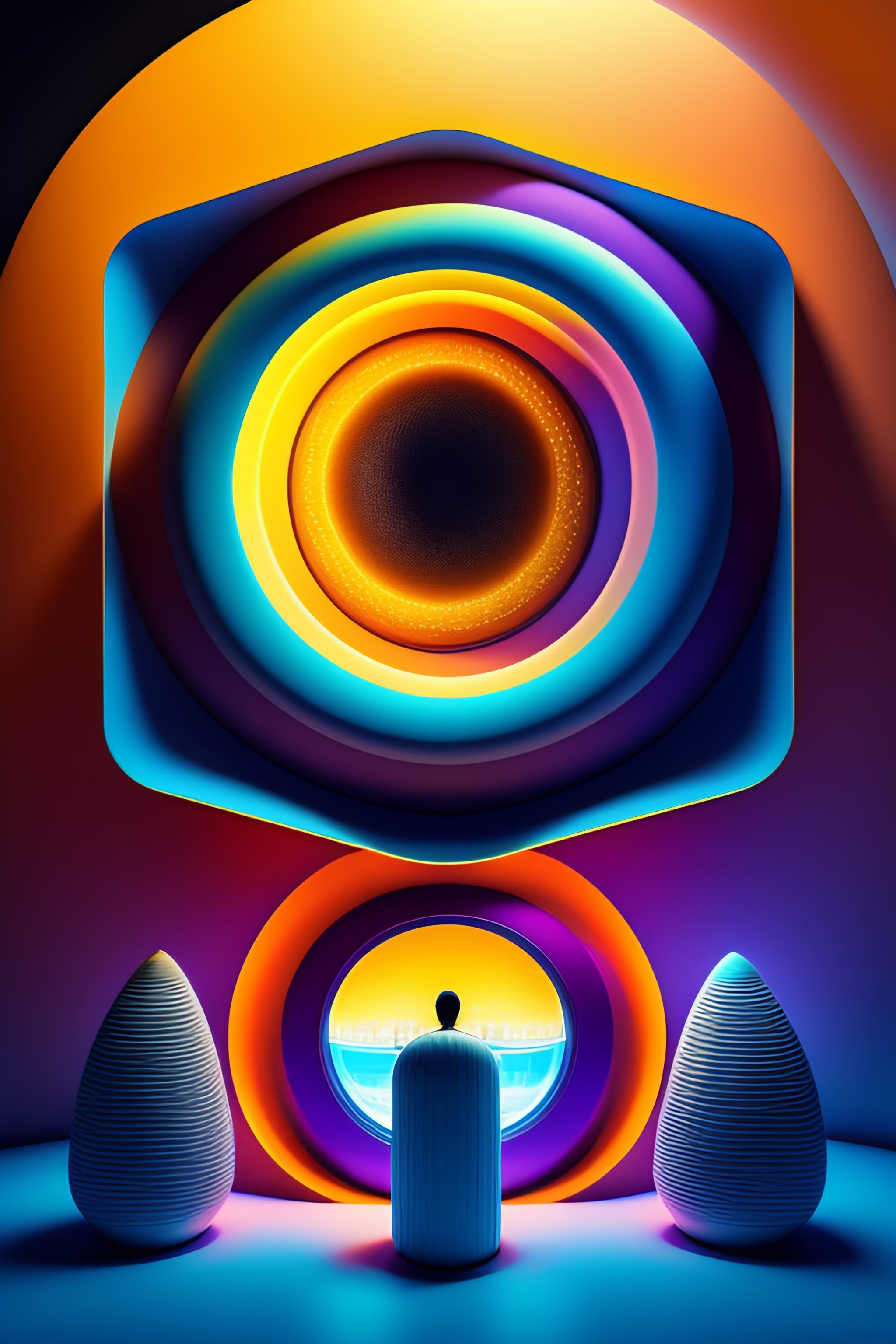 Lexica - Futuristic torus shaped spaceship lab, five scientist, one ...