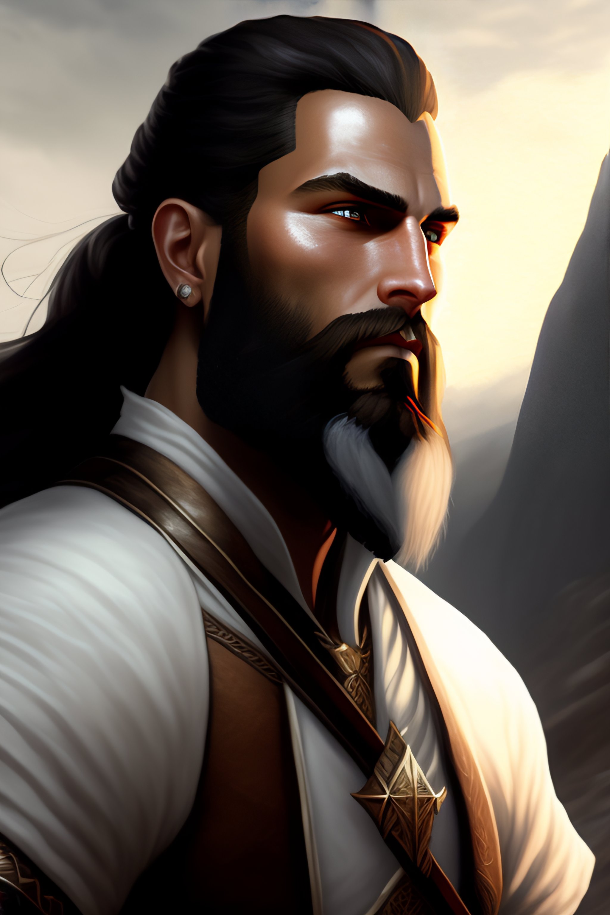 Lexica - Blackwall from Dragon age as a viking, in white shirt ...