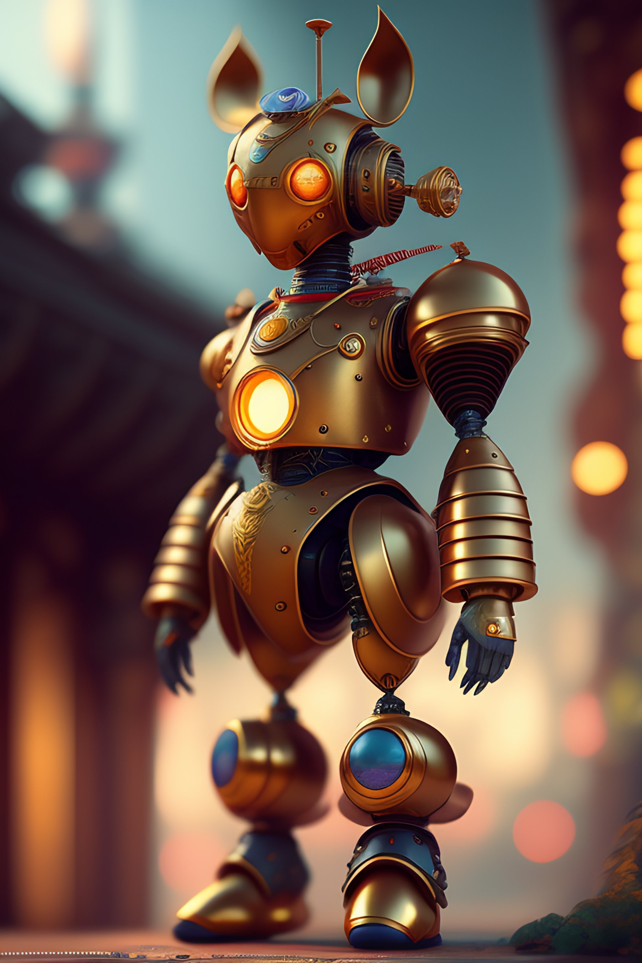 Lexica - Pinocchio as a steampunk style robot, highly detailed, digital ...