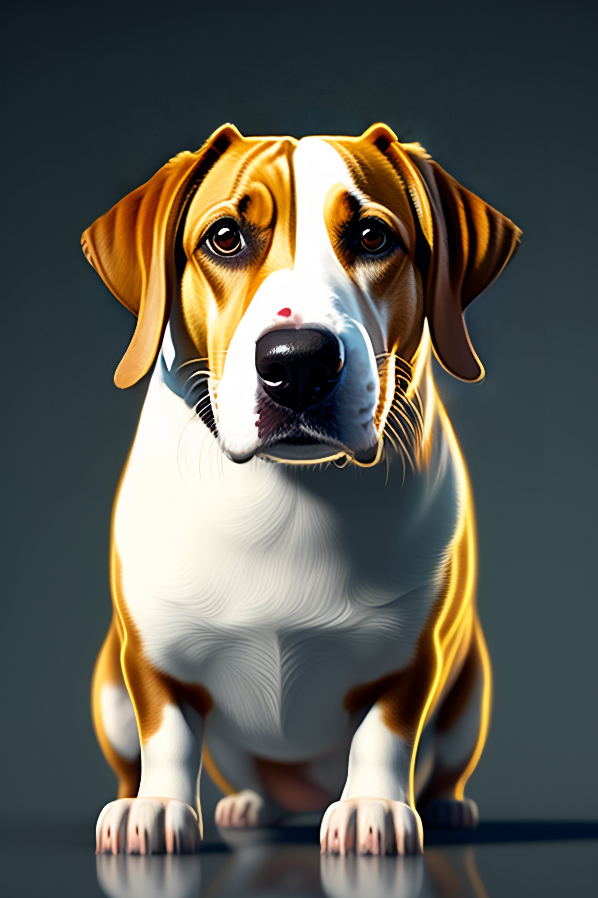 Lexica - Ollie, Dog, Beagle, White snout, Large eyes, Old, animation ...