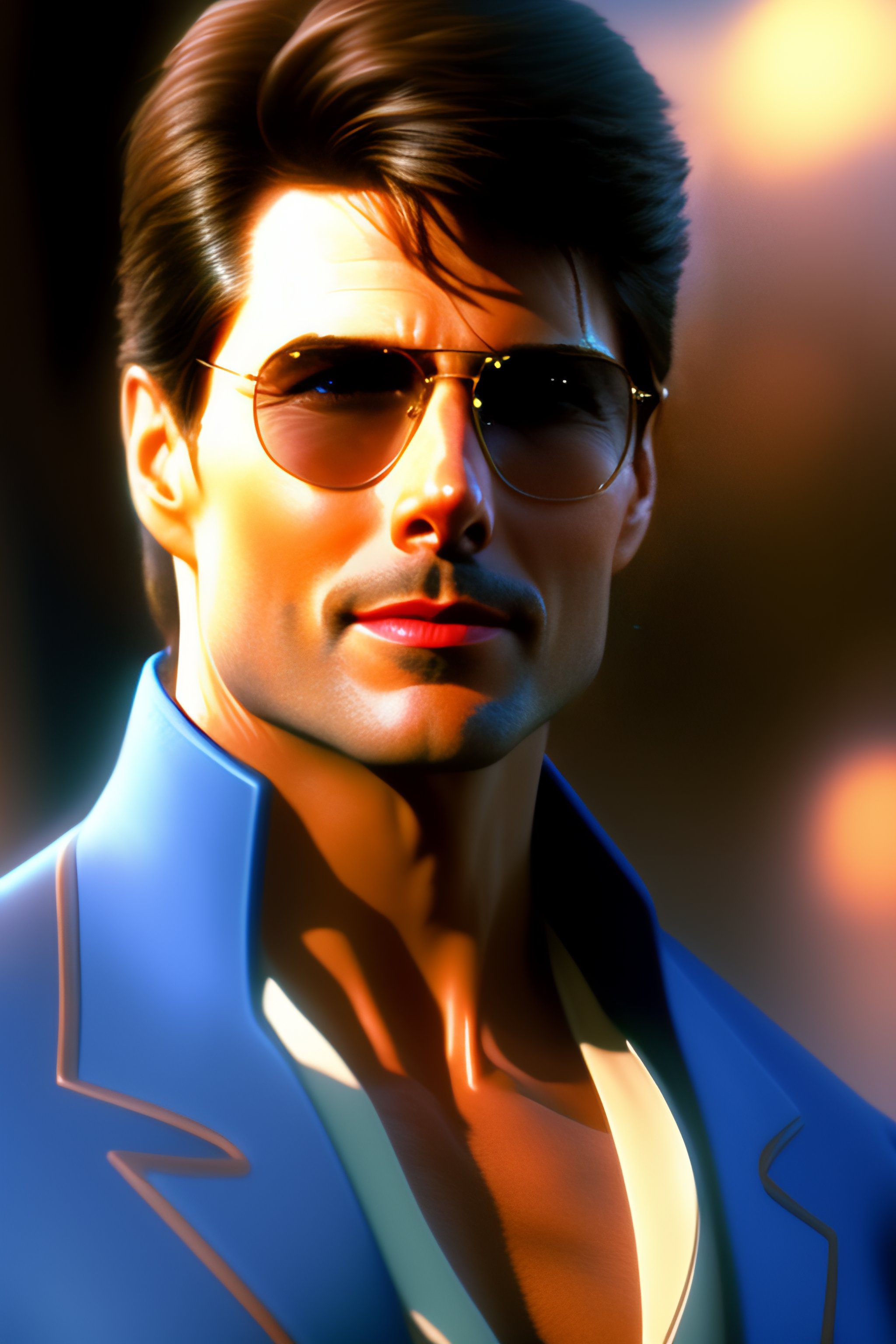 Lexica - Tom cruise cosplaying as Gendo Ikari, wearing round frame ...