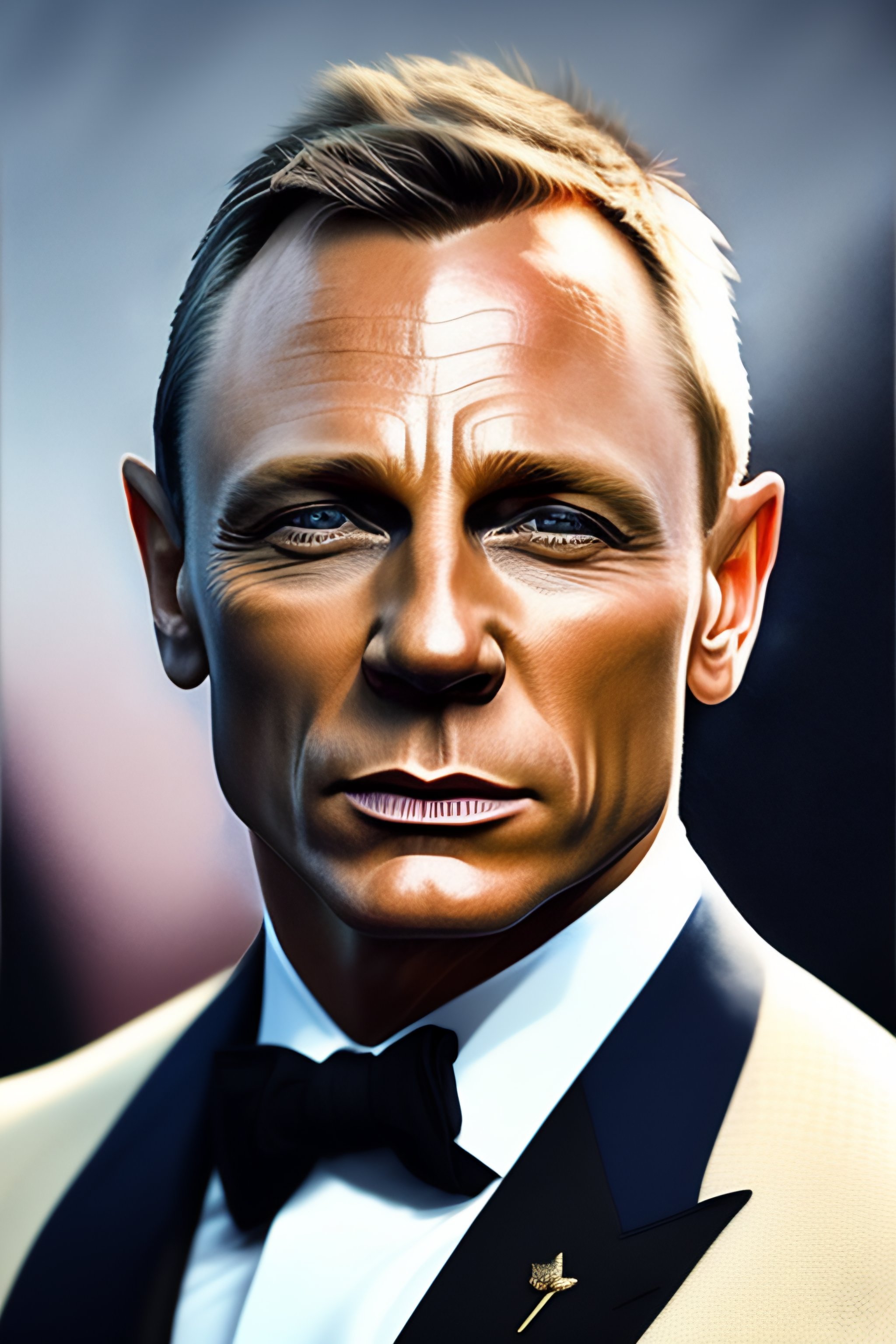 Lexica - Portrait of Daniel Craig as an 75 years old James Bond
