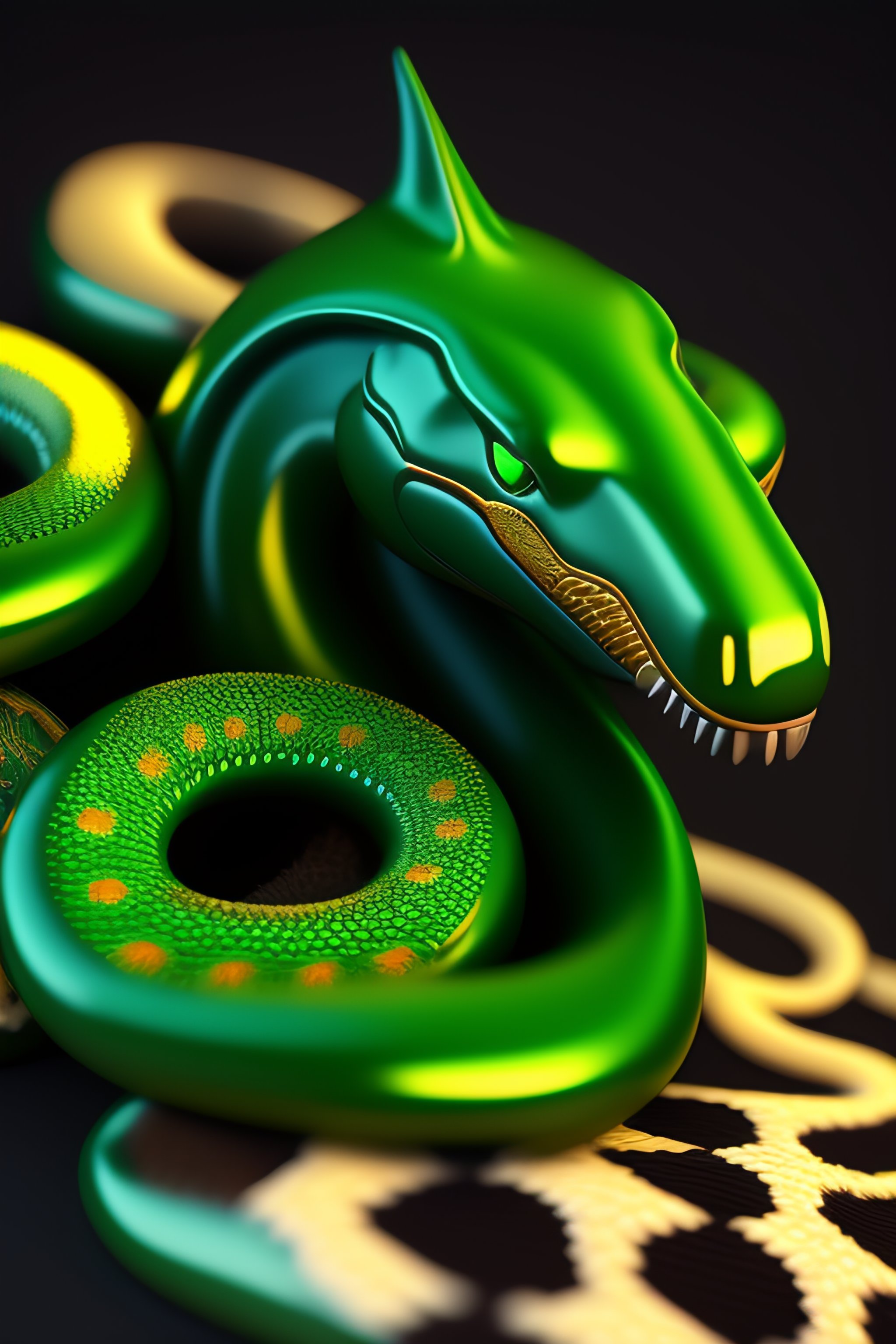 Lexica - A family coat of arms, painting, symbol of snake flag by style ...