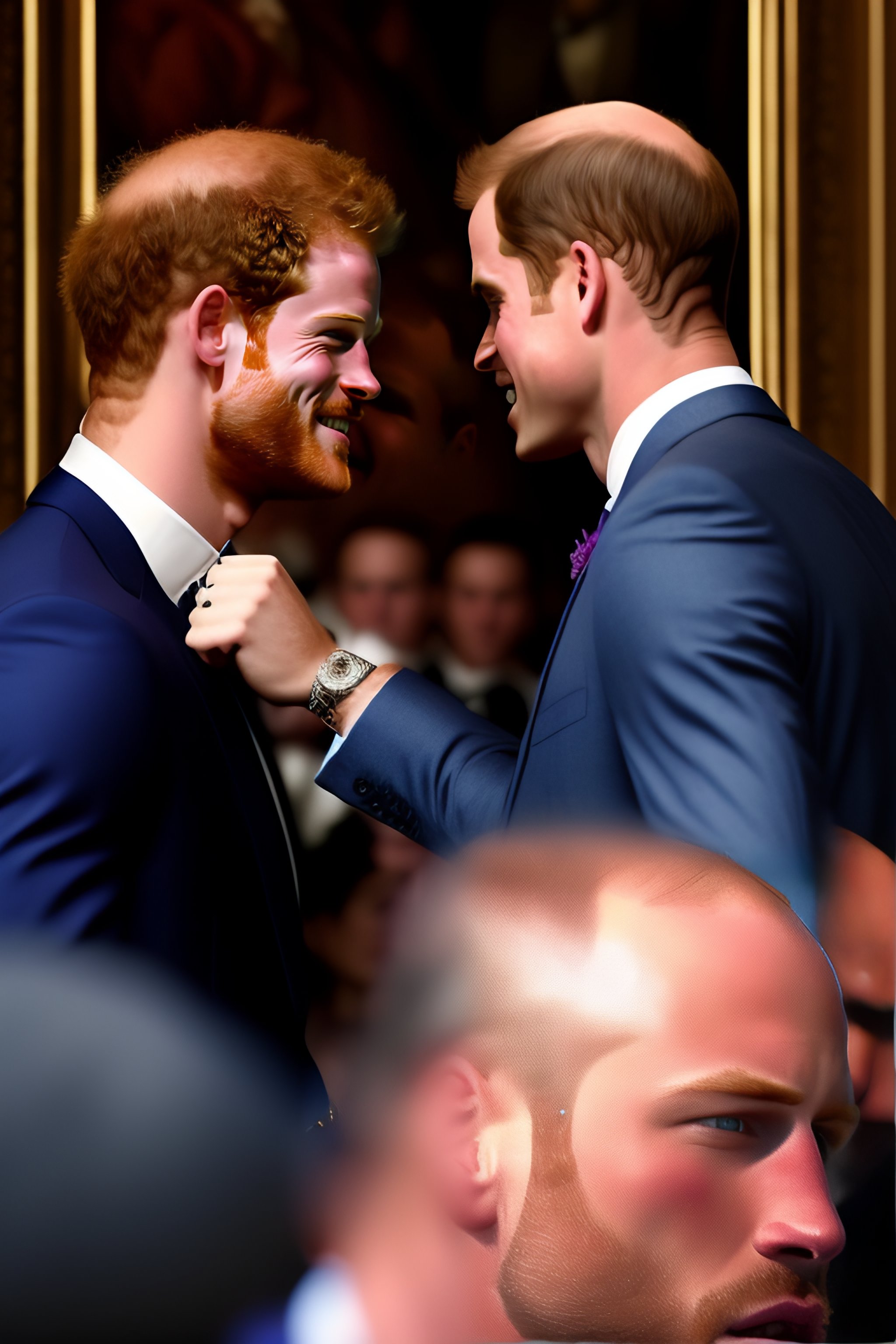 Lexica - Prince harry and prince william punching each other