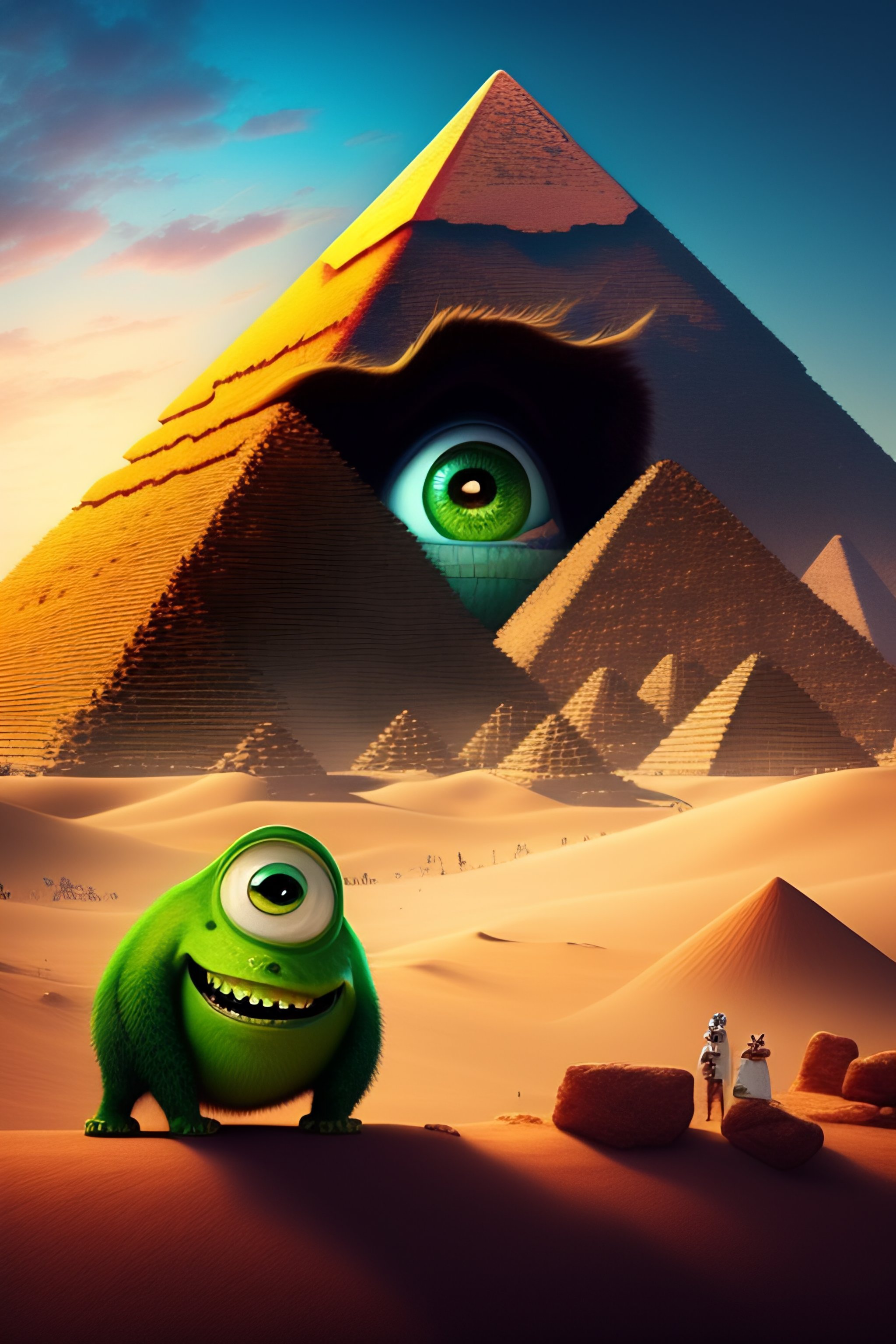 Lexica - Create a scene featuring mike wazowski from monsters. inc ...