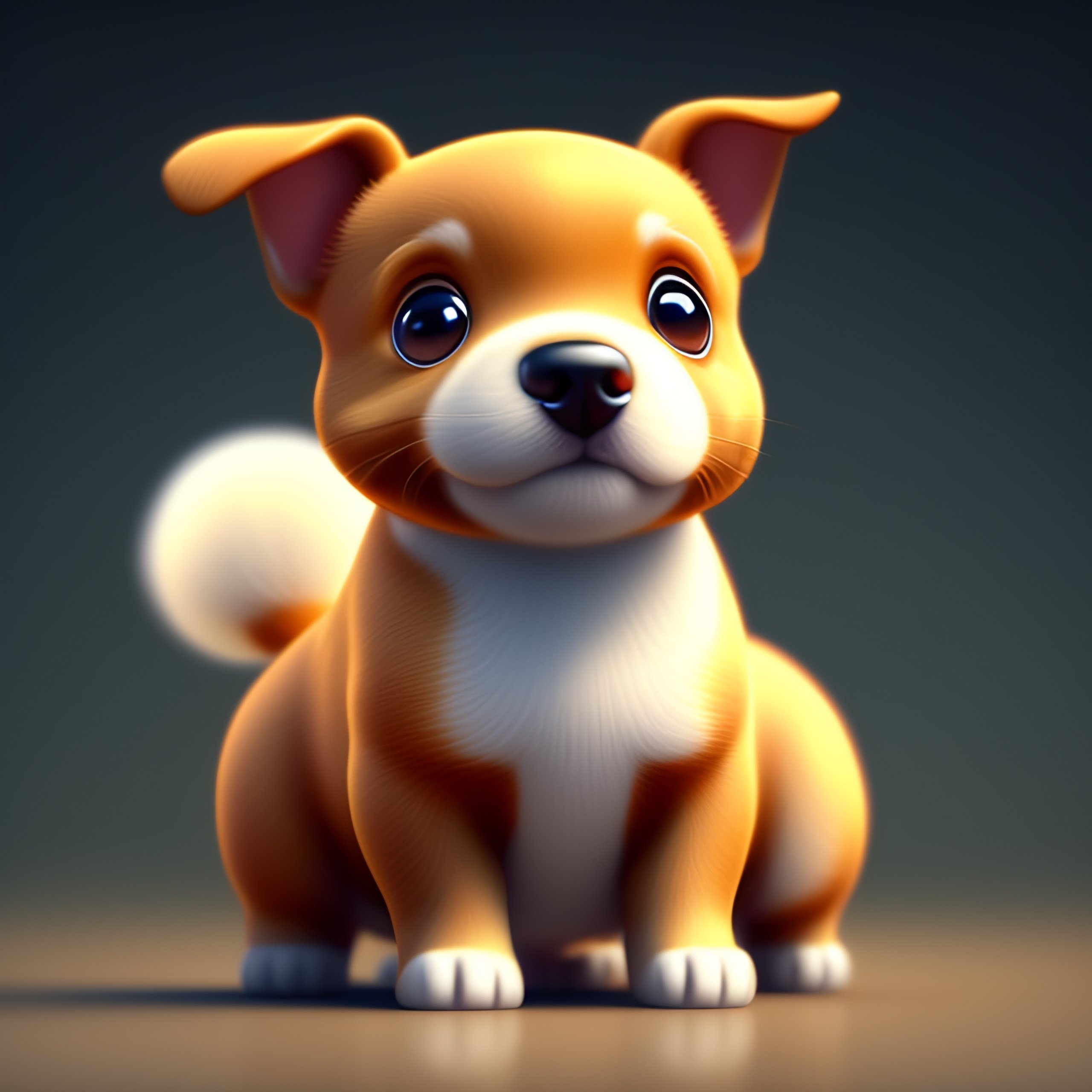 Lexica - Cute and adorable cartoon dog baby, fantasy, dreamlike ...