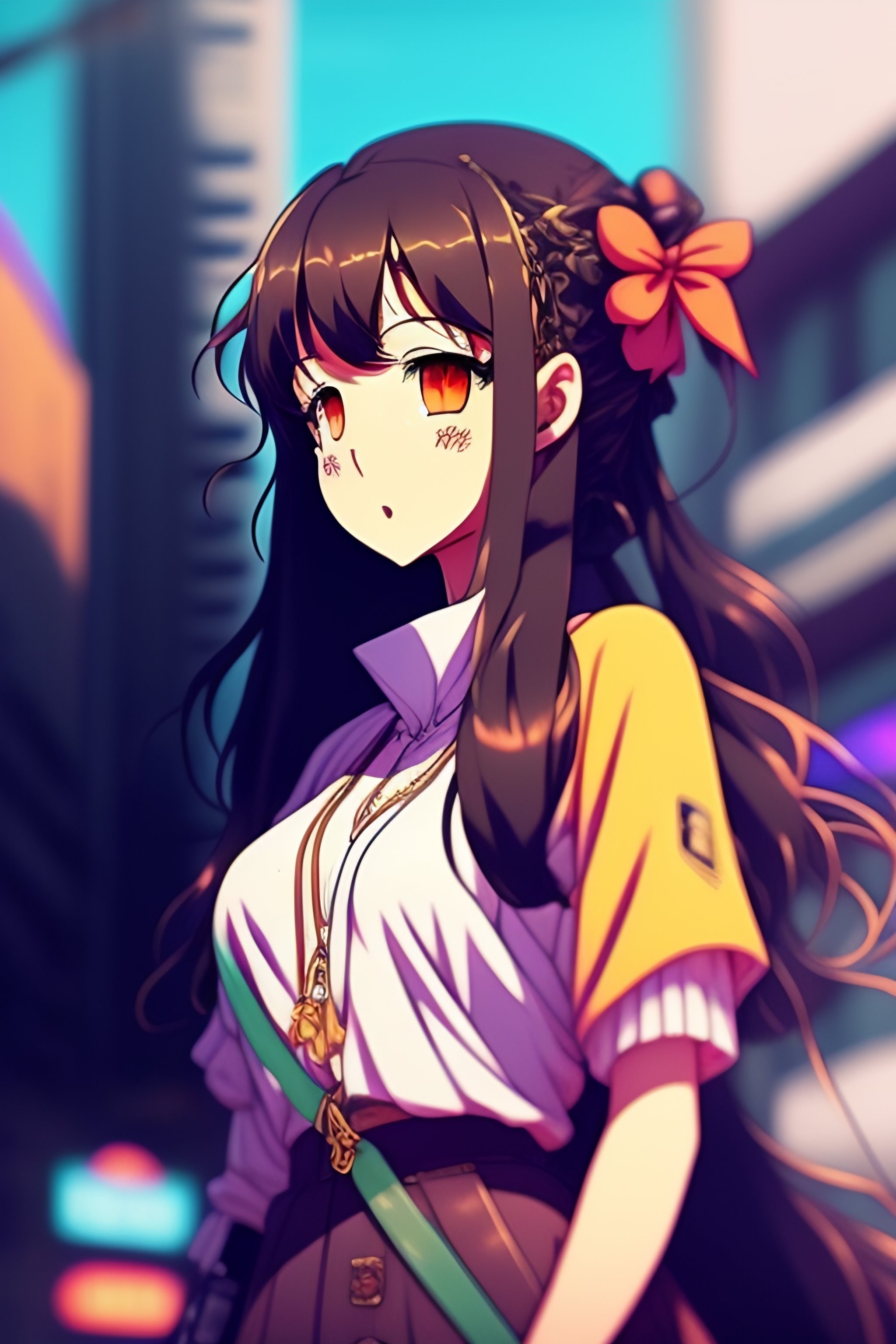 Lexica - Anime streaming lofi digital art