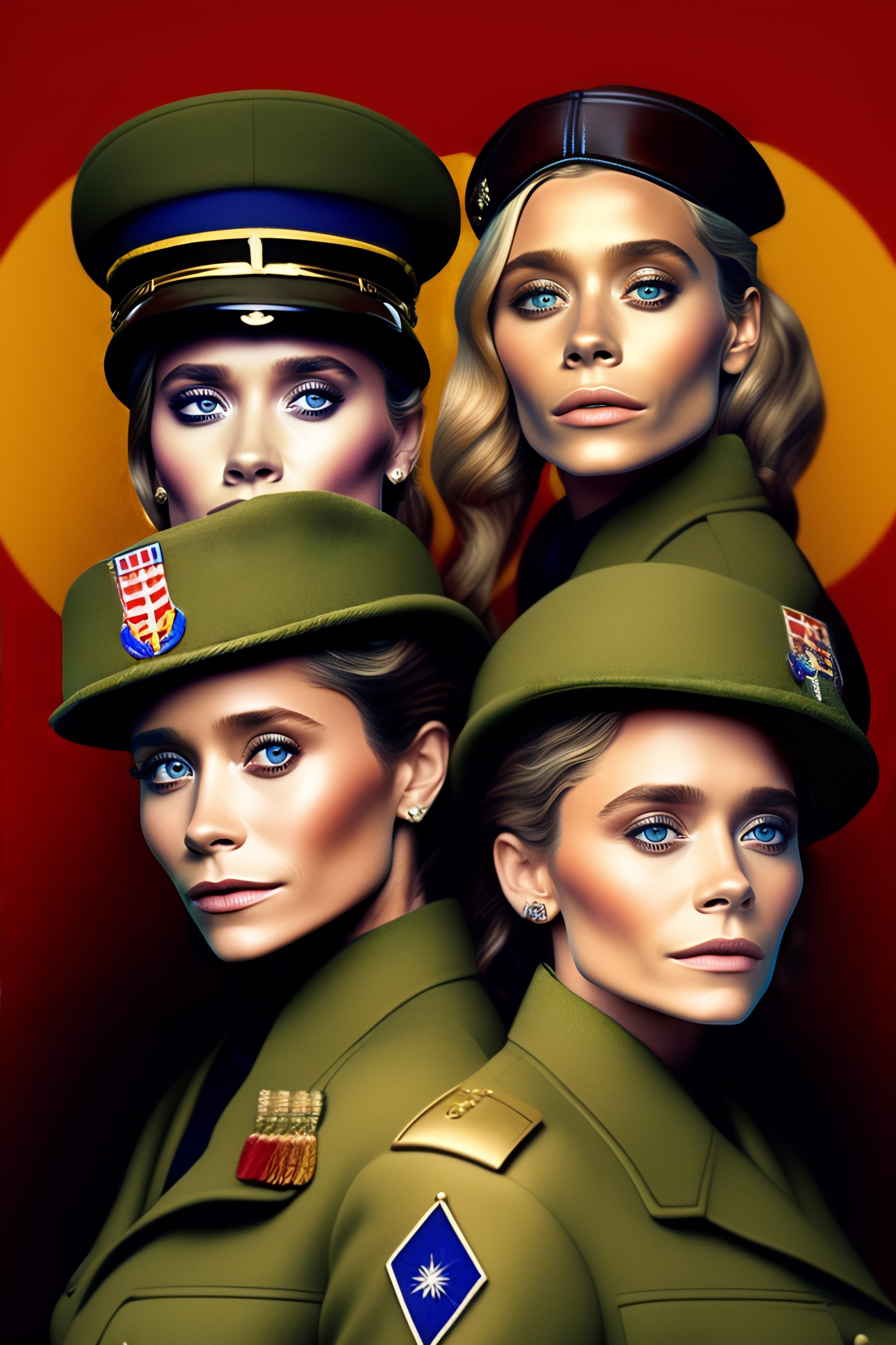 Lexica - Mary-Kate and Ashley Olsen in a german army costume and a ...