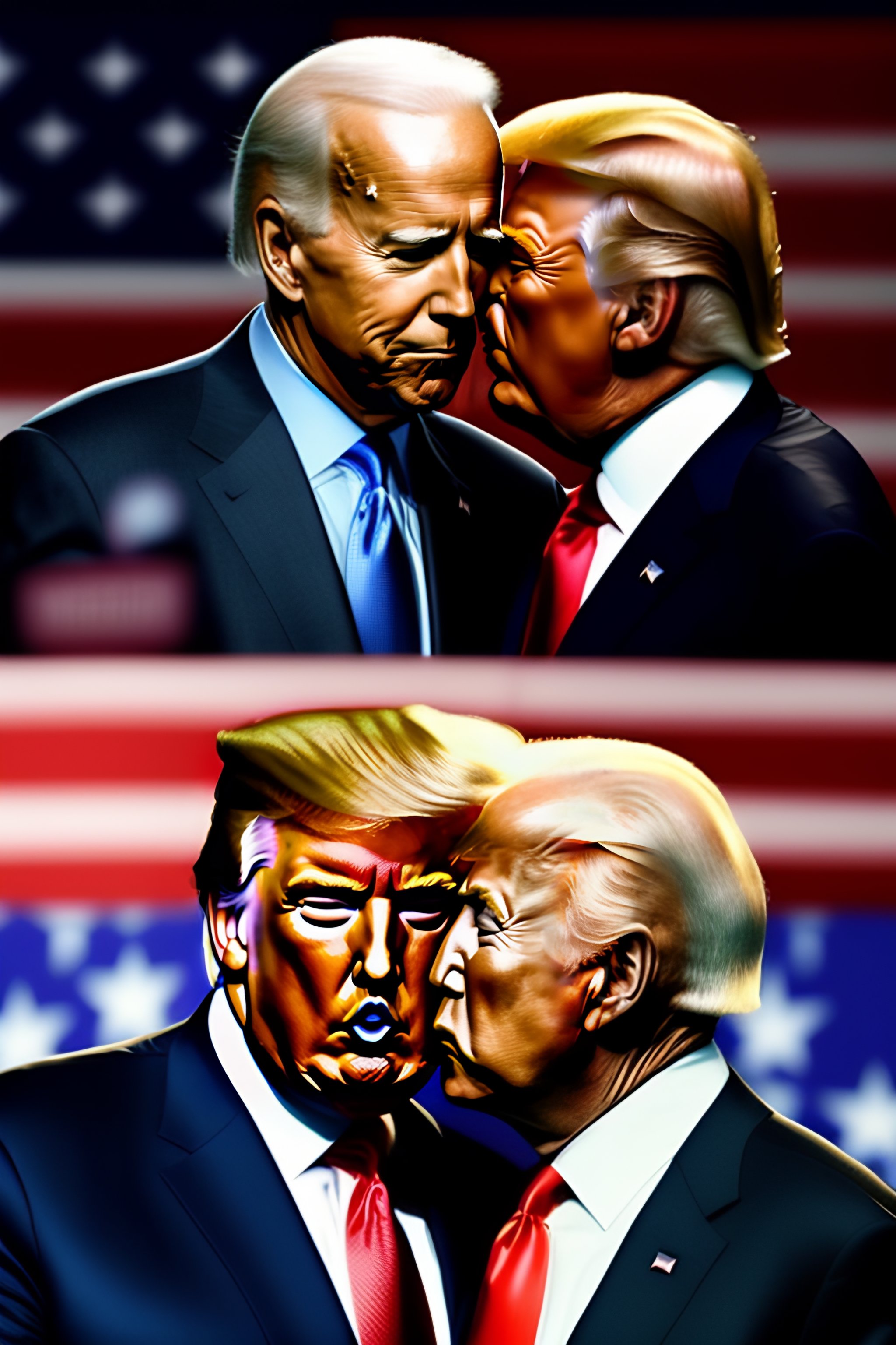 Lexica - Donald trump kissing joe biden on the lips, 8k