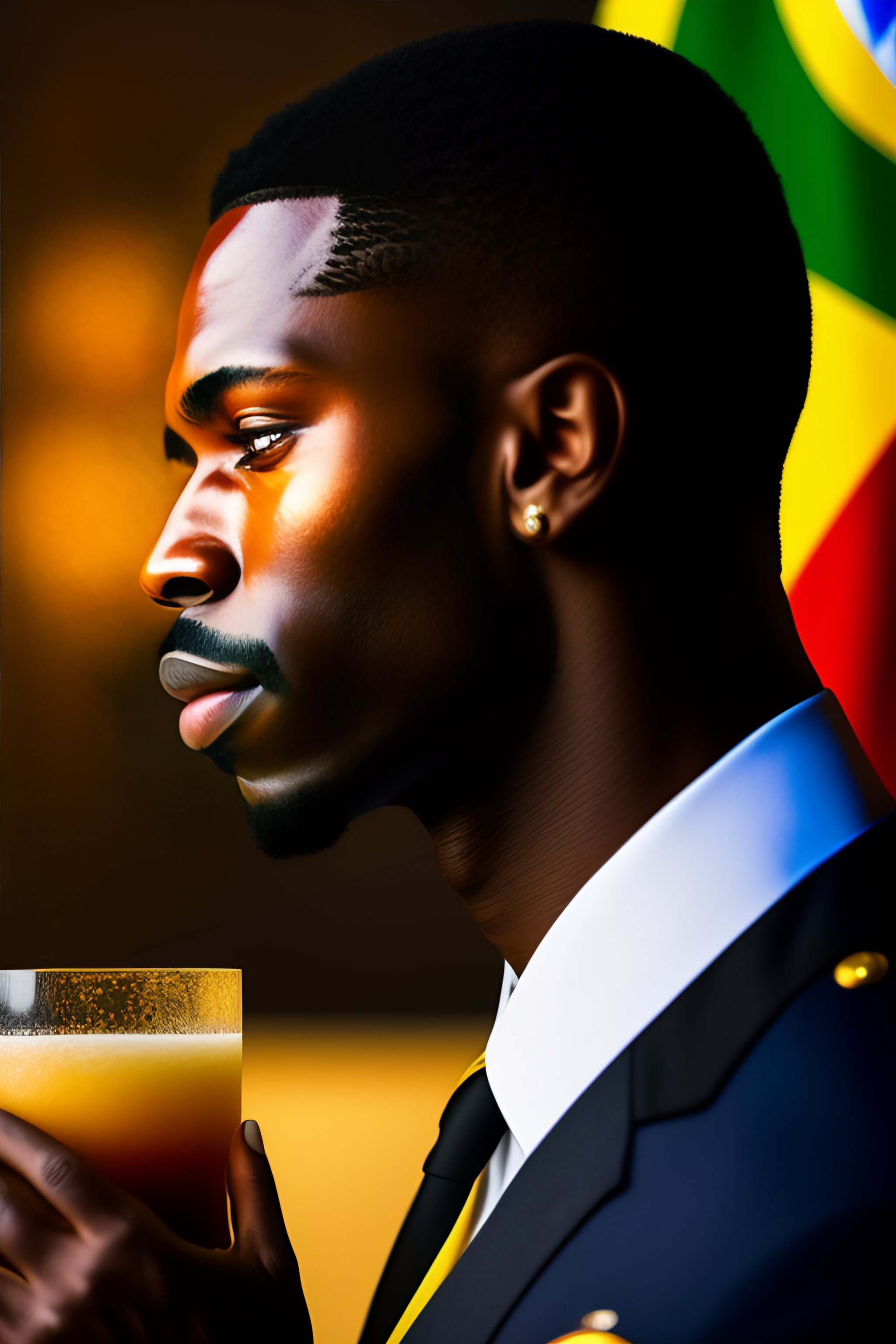 Lexica - Black man Brazil,beautiful,bartender in Rio de Janeiro