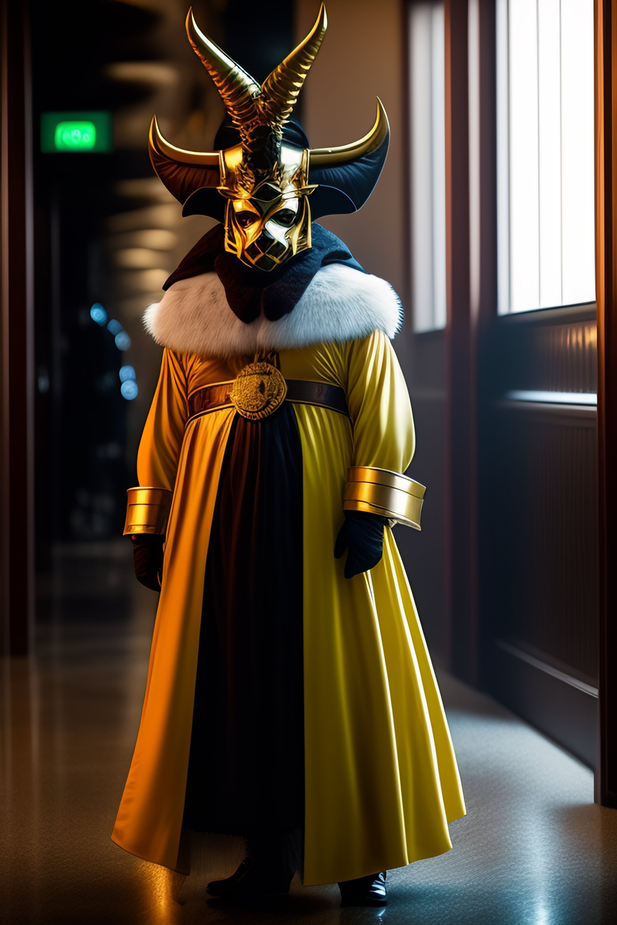 Lexica - The Wake Forest Demon Decon mascot as a villain