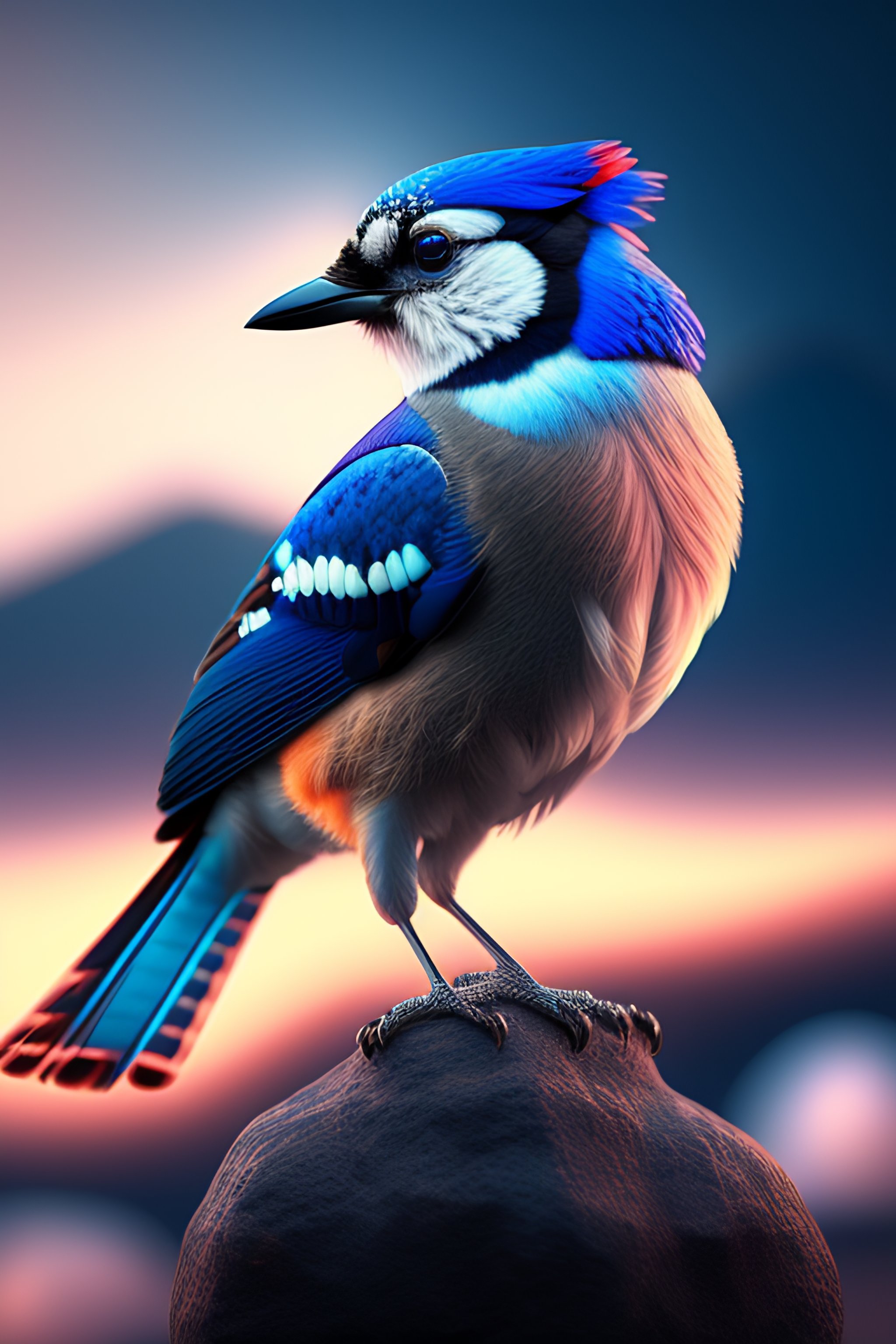 Lexica - Ultra hd! realistic, chrome, blue jay, fluffy, pastel, dreamy ...