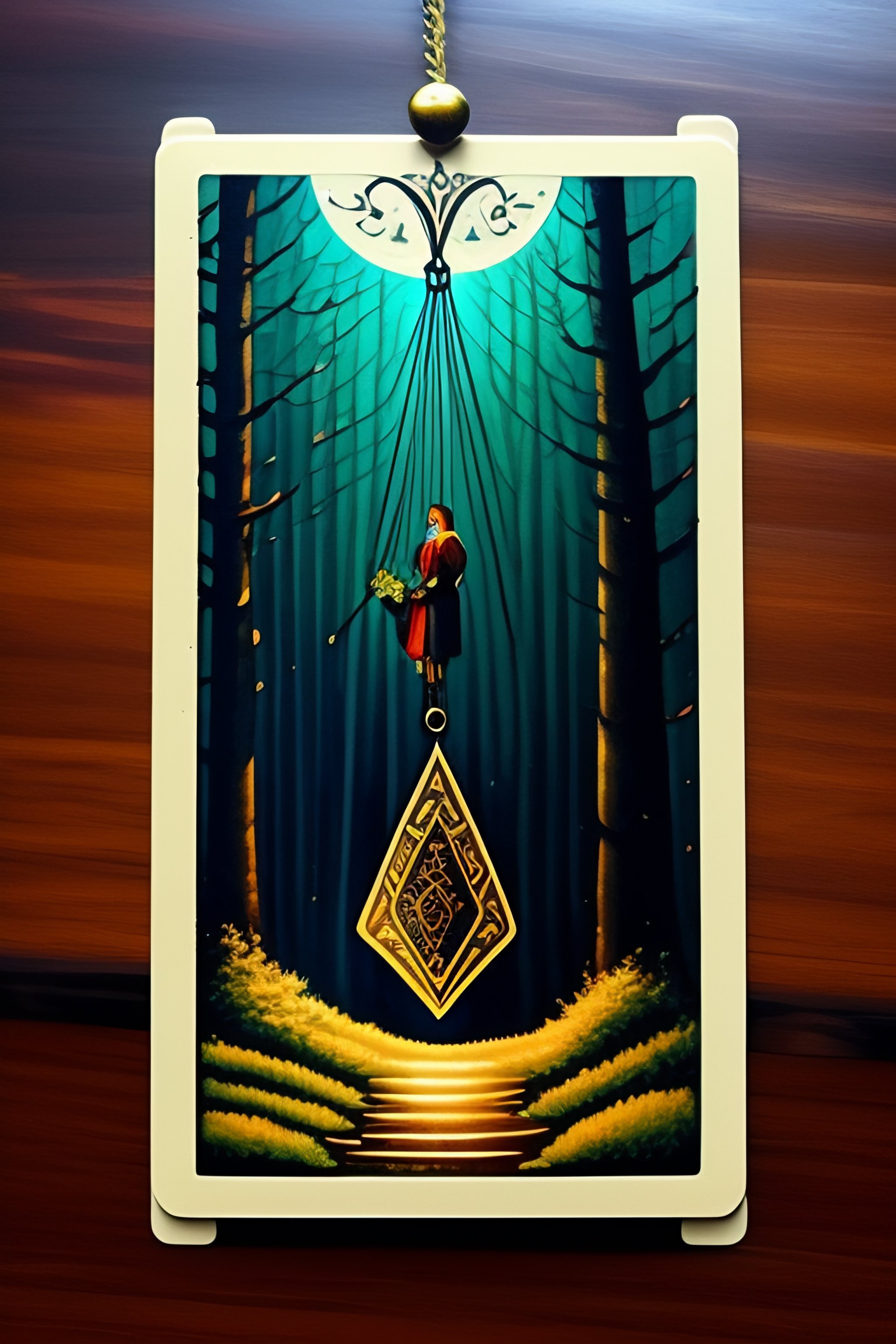 Lexica - Tarot card The Hanged Man: The Hanged Man is a card of sacrifice and letting go, often ...