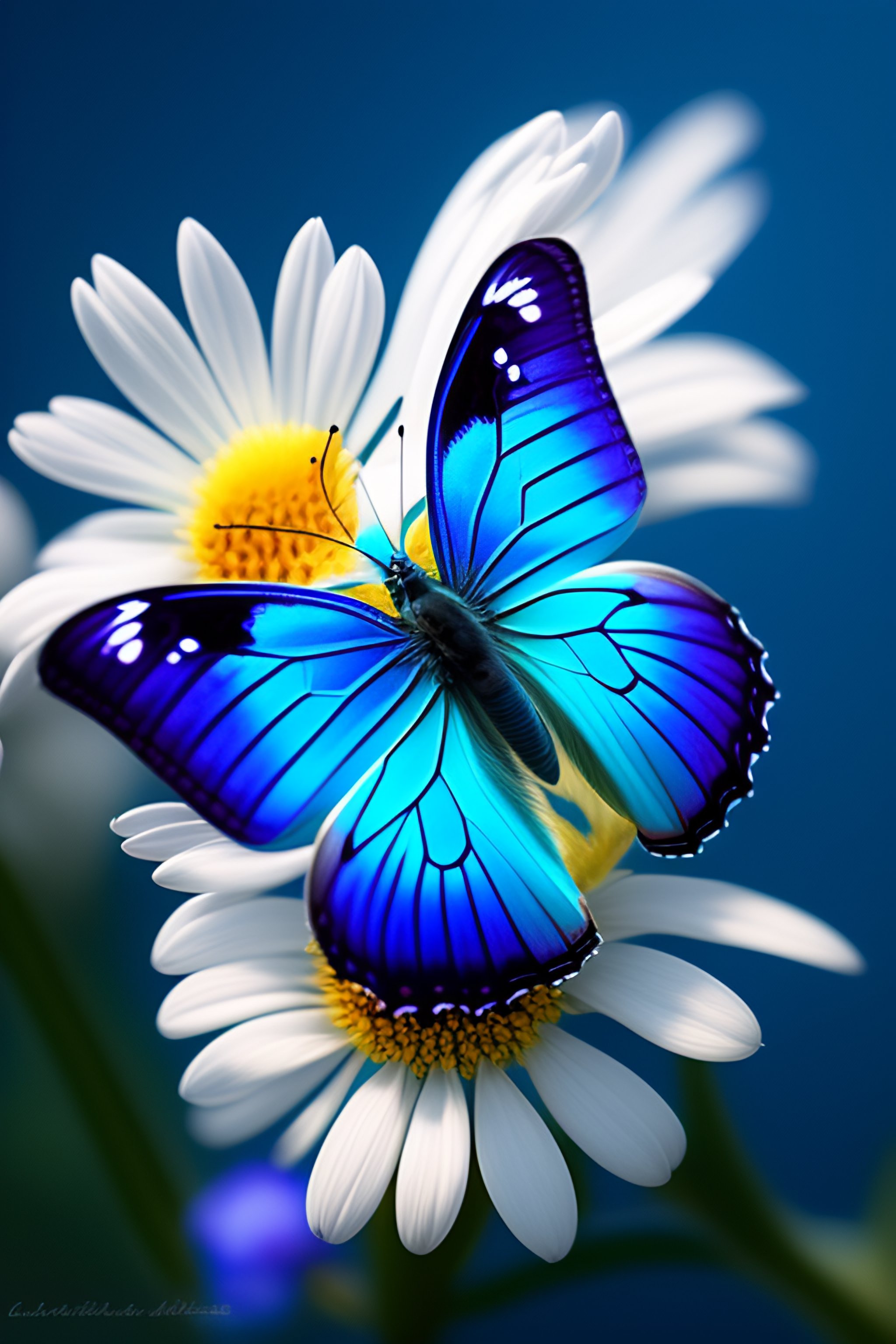 Lexica - Beautiful blue butterfly