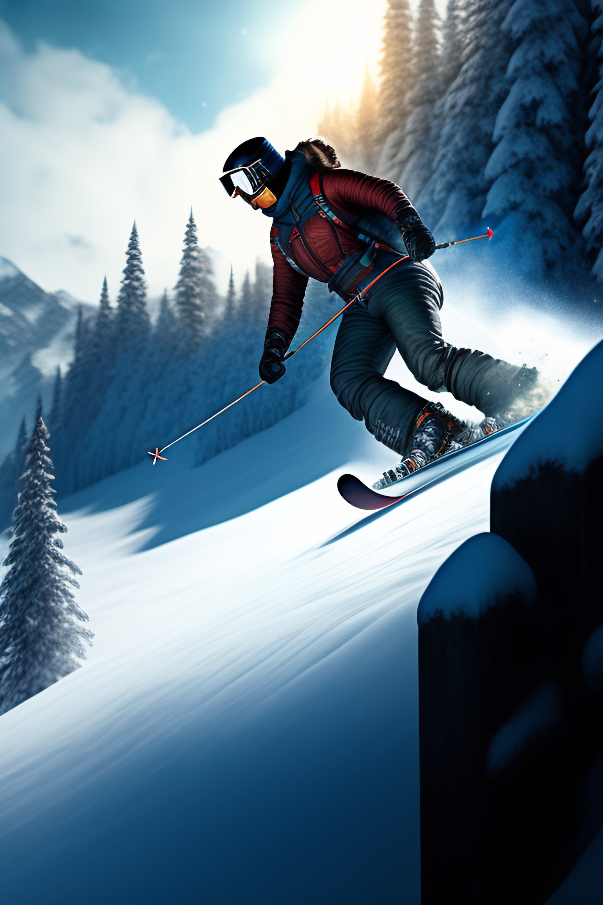 Lexica - Nathan Drake skiing