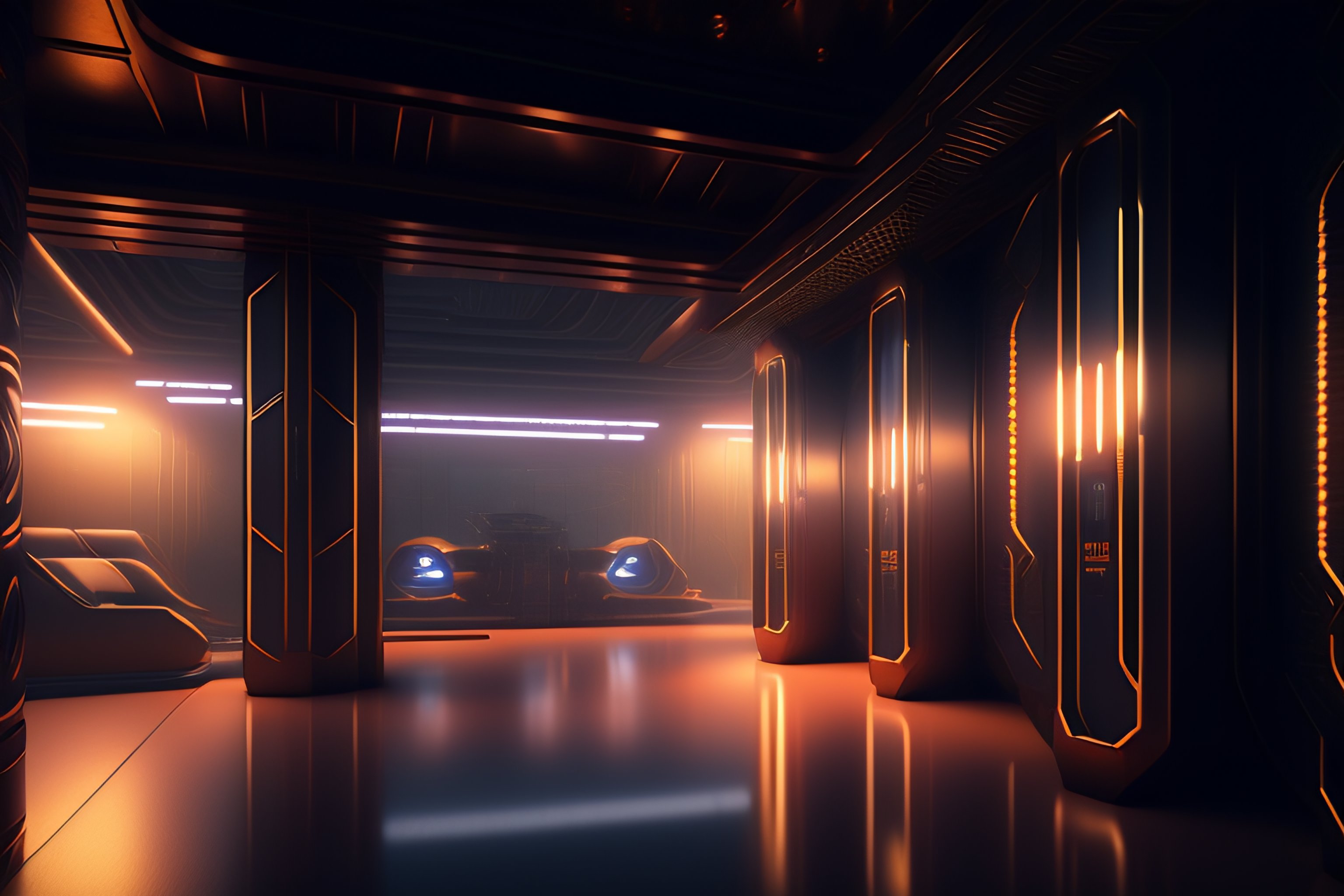 Lexica - Mechanized room, cyberpunk, intricate details, vray render ...