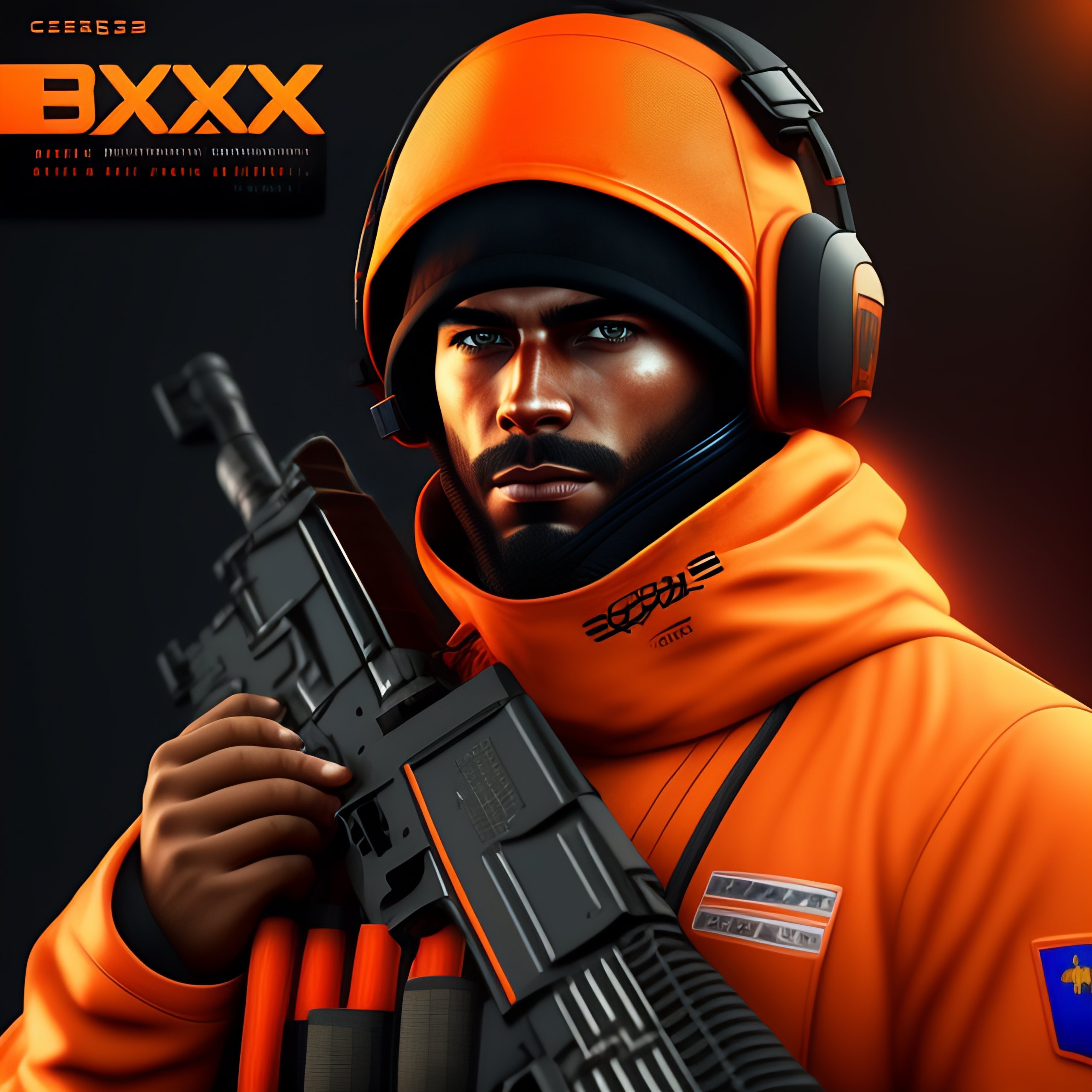 Lexica - CS-GO deluxe Terrorist skin player, symbols, hollographic ...