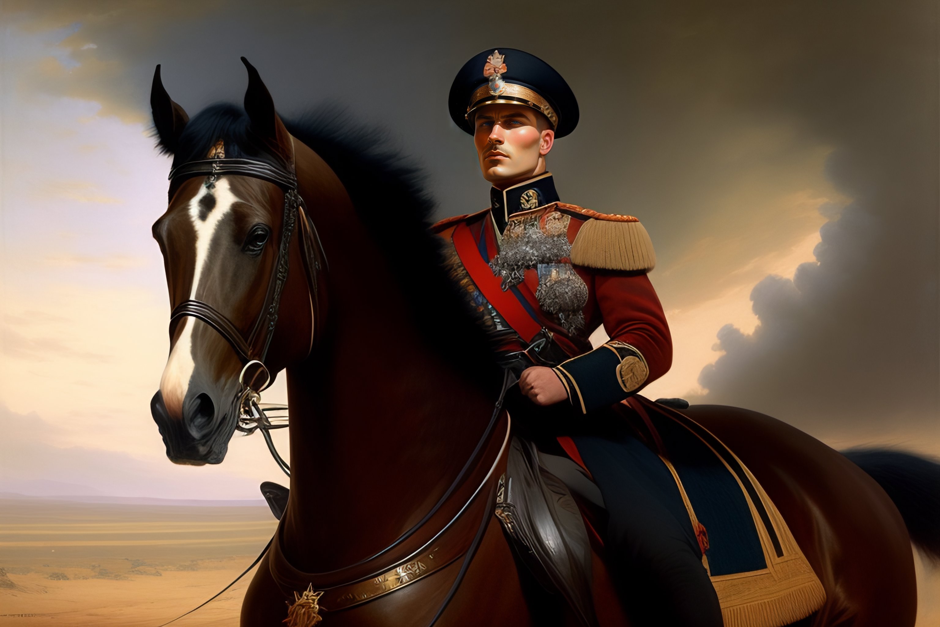 Lexica - A portrait of White guard impreial russian officer, 1917 ...