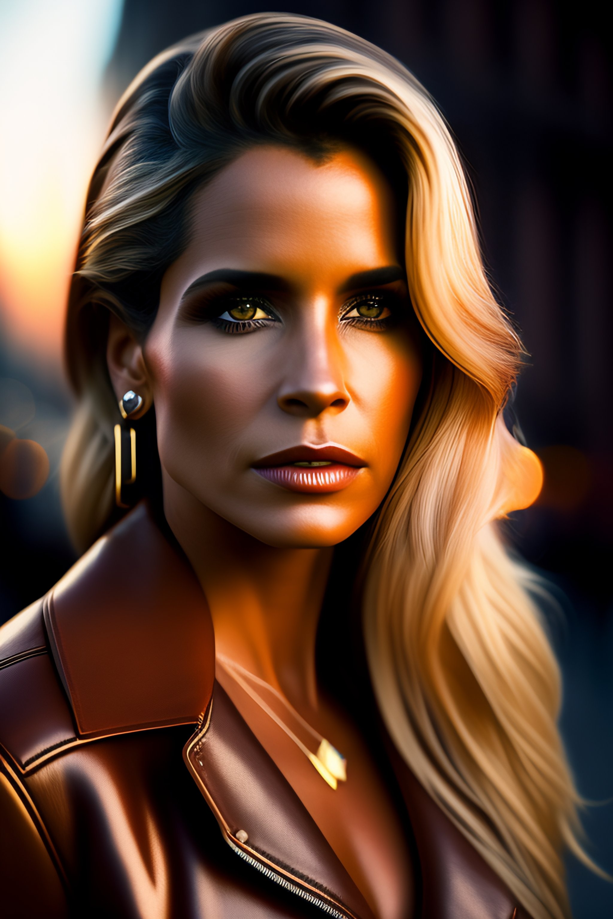 Lexica - A highly detailed cinematic headshot photograph of a beautiful ...