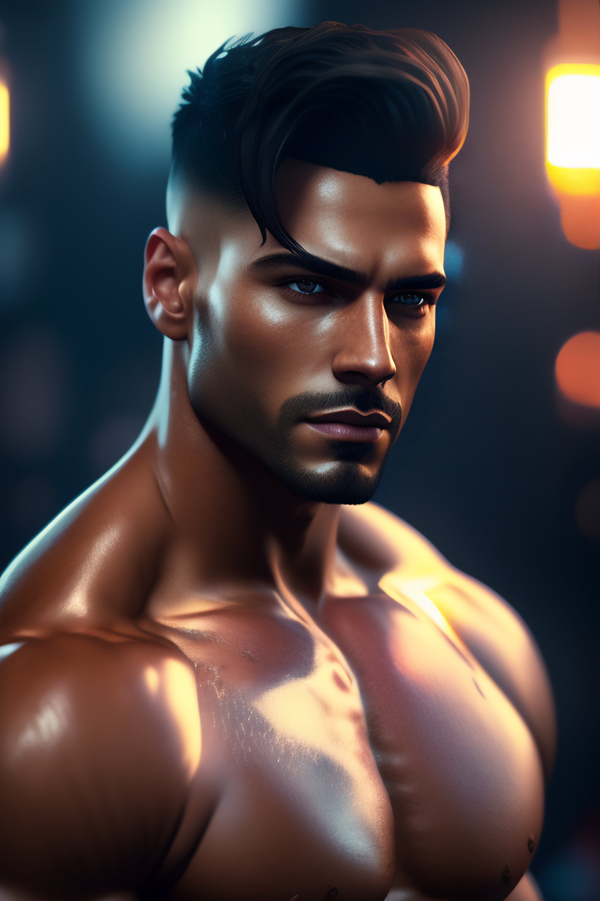 Lexica - Full white body pose, hyperrealistic mixed media painting of a ...