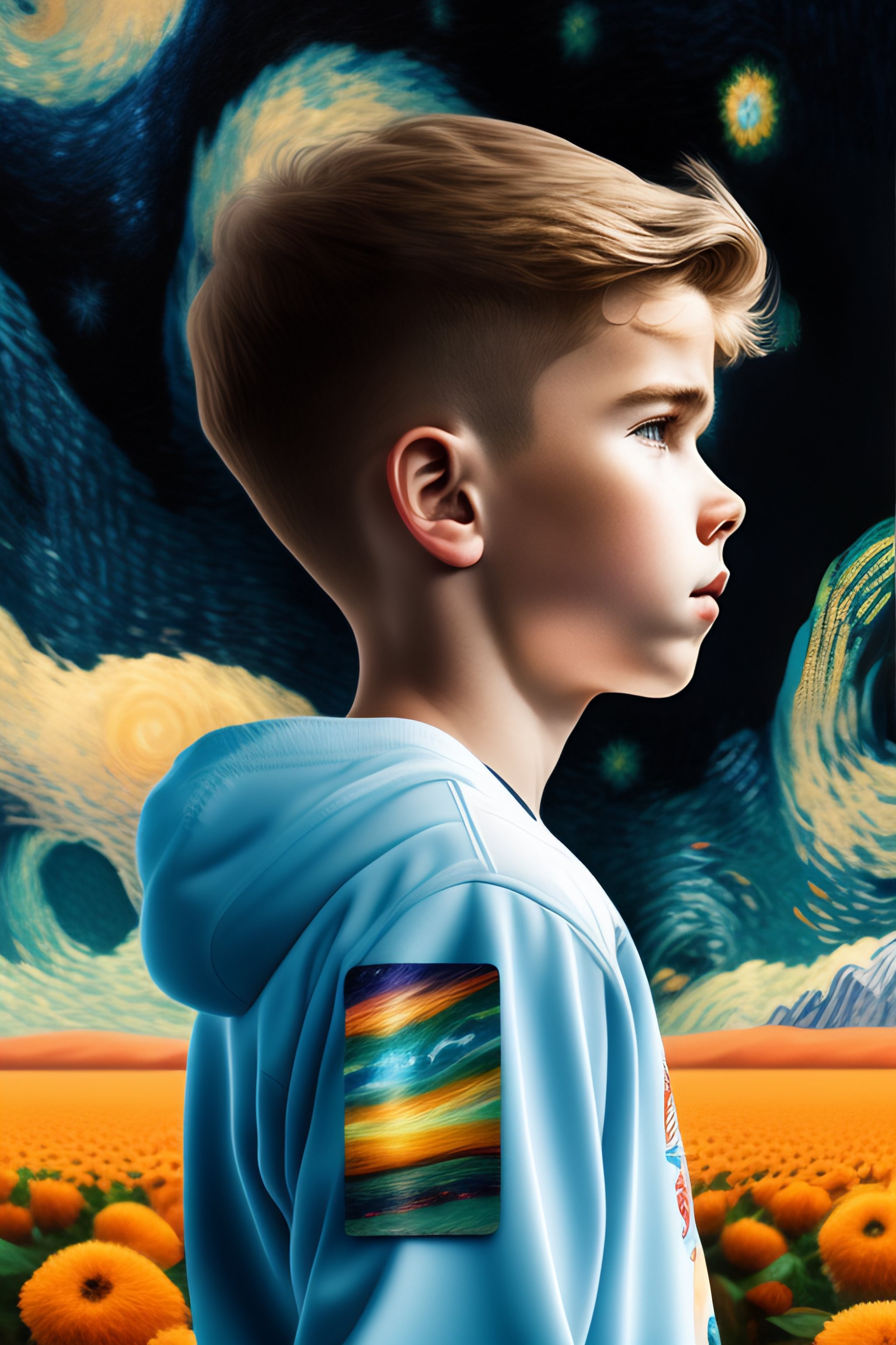 Lexica - An aesthetic boy with his back to the sky, detailed, 8k ...