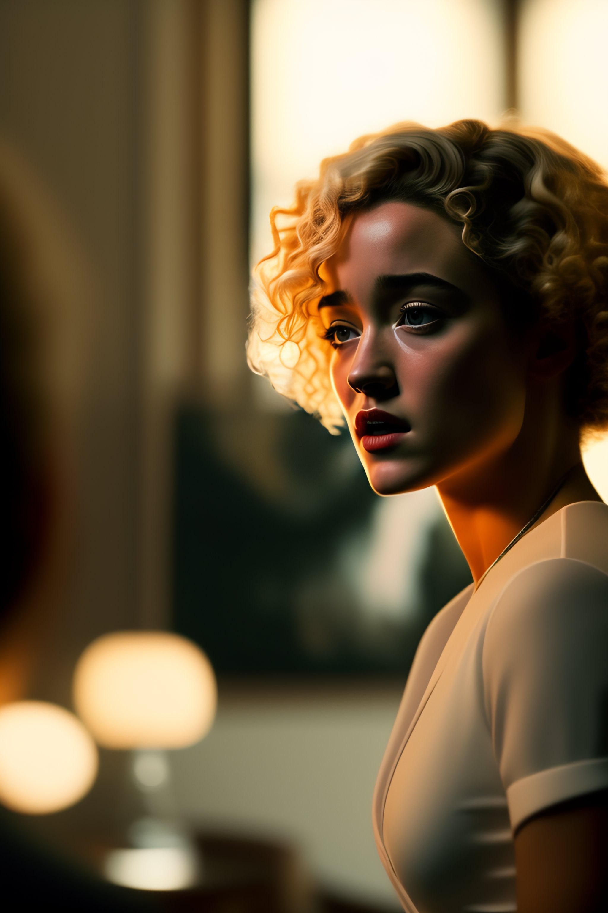 Lexica - Photo of a gorgeous julia garner (human version) with mouth ...