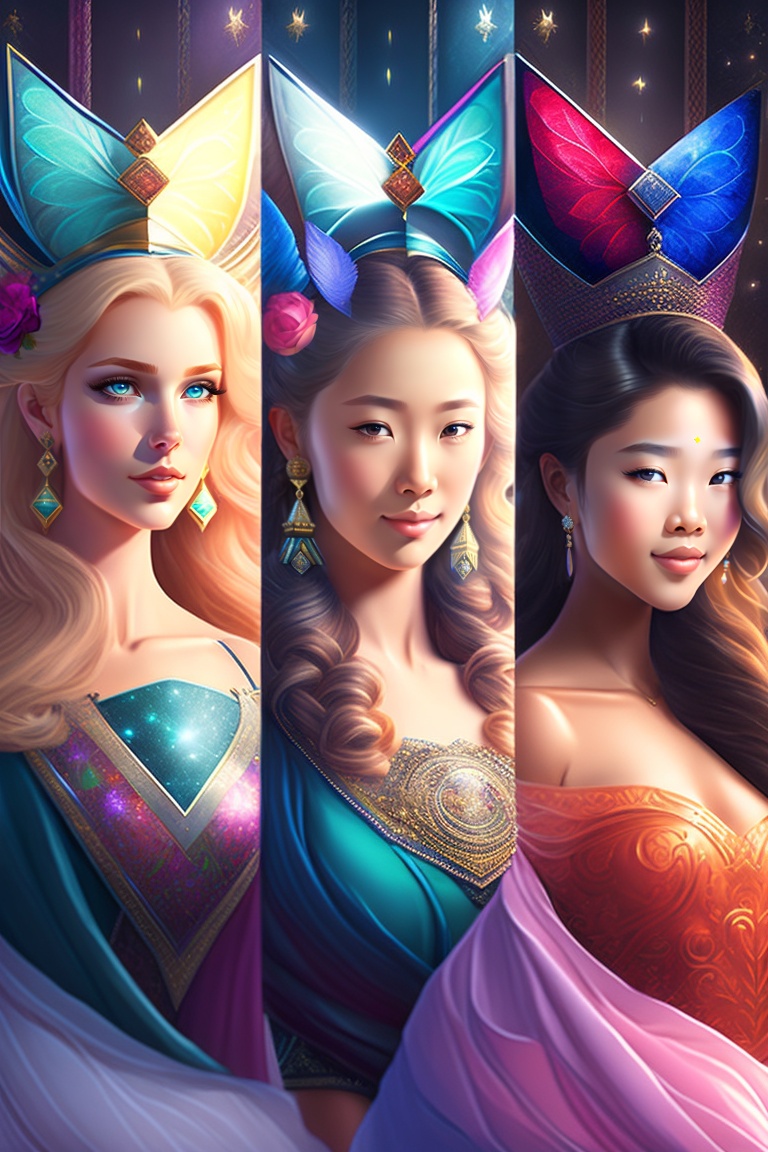Lexica - Five princess, each one with magical and gracious powers.