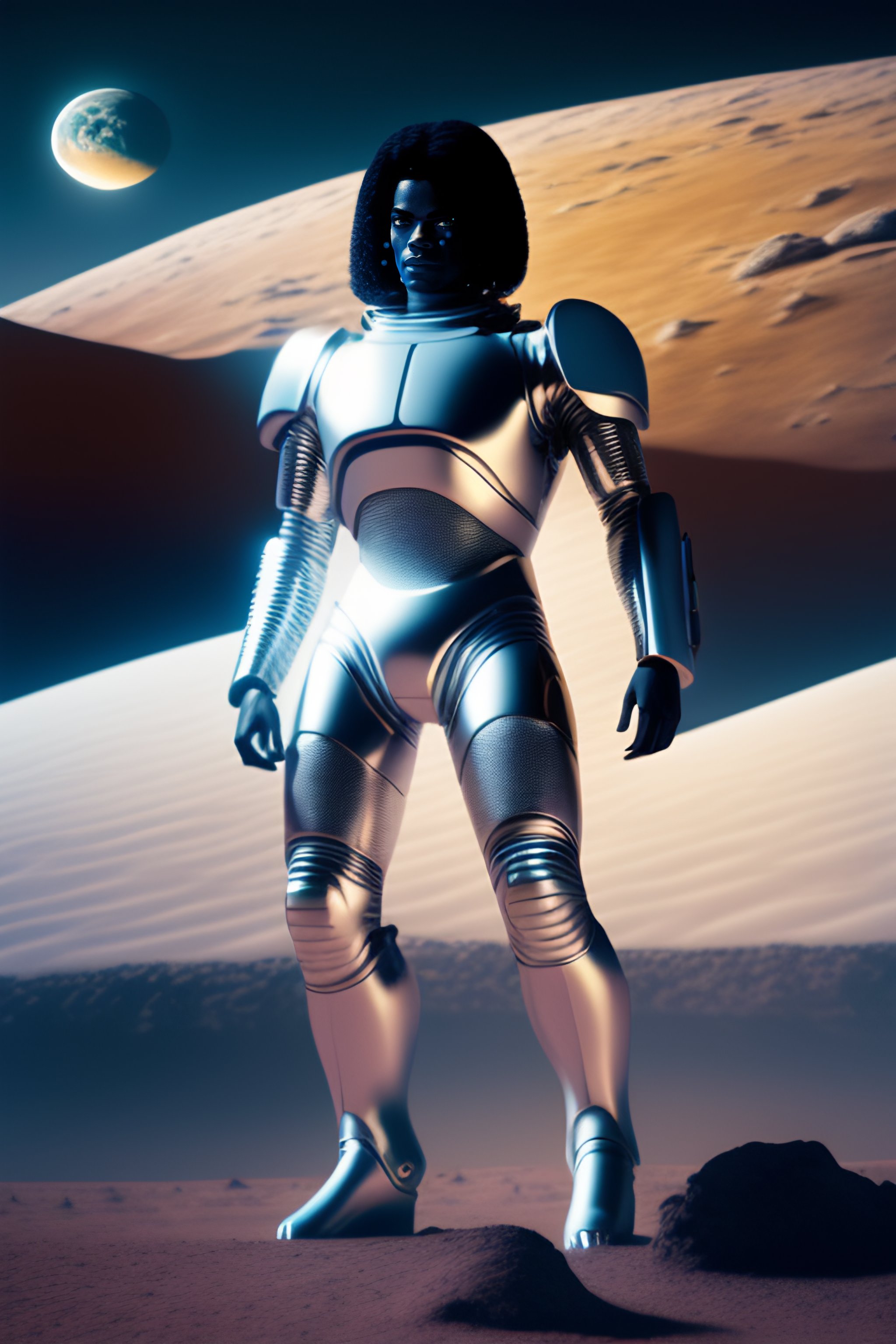 Lexica - A ultra realistic draw of a cyborg Michael Jackson without a ...