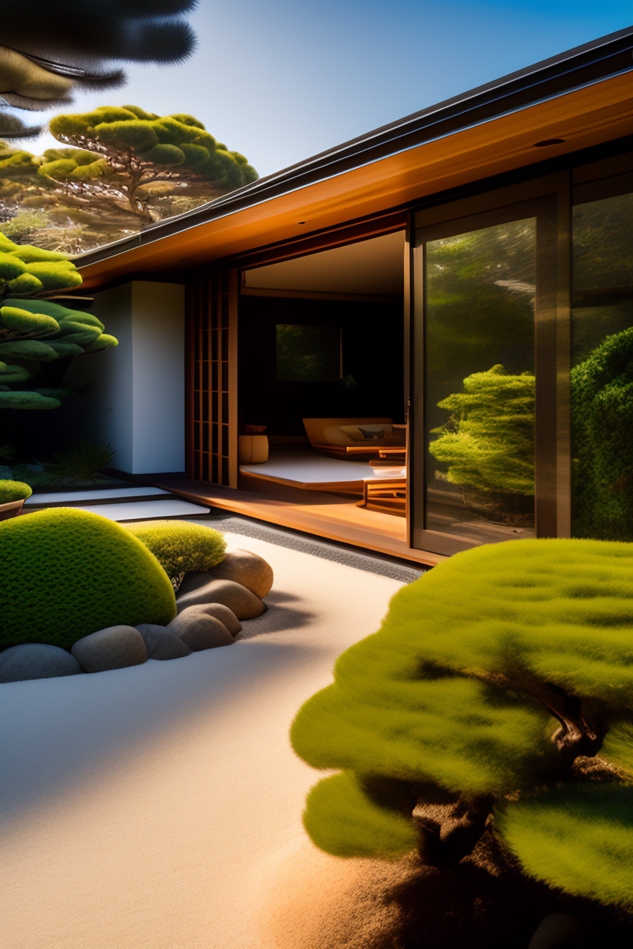 Japanese Zen Garden House