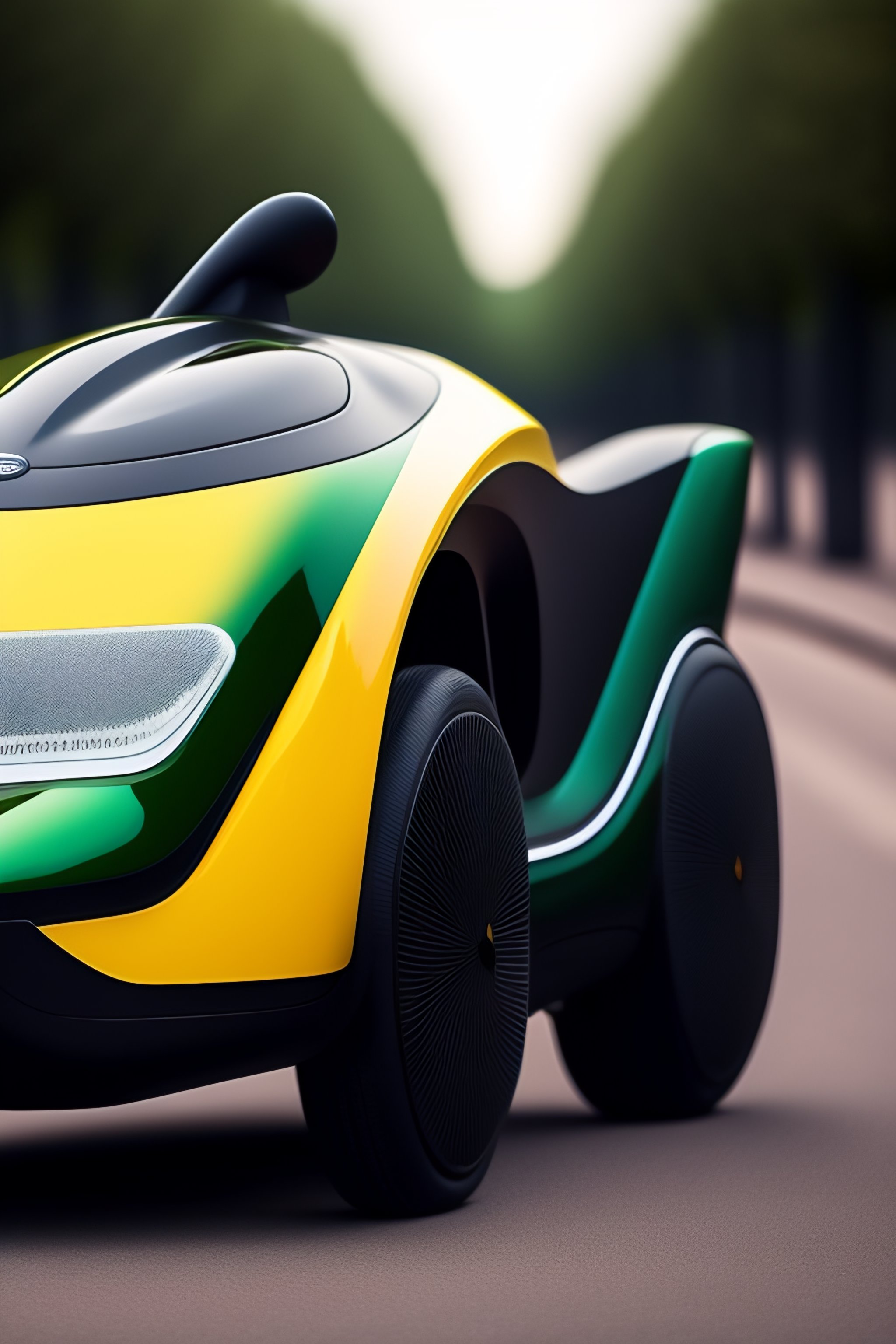 Lexica - Google android as the Sinclair C5: the electric trike bike