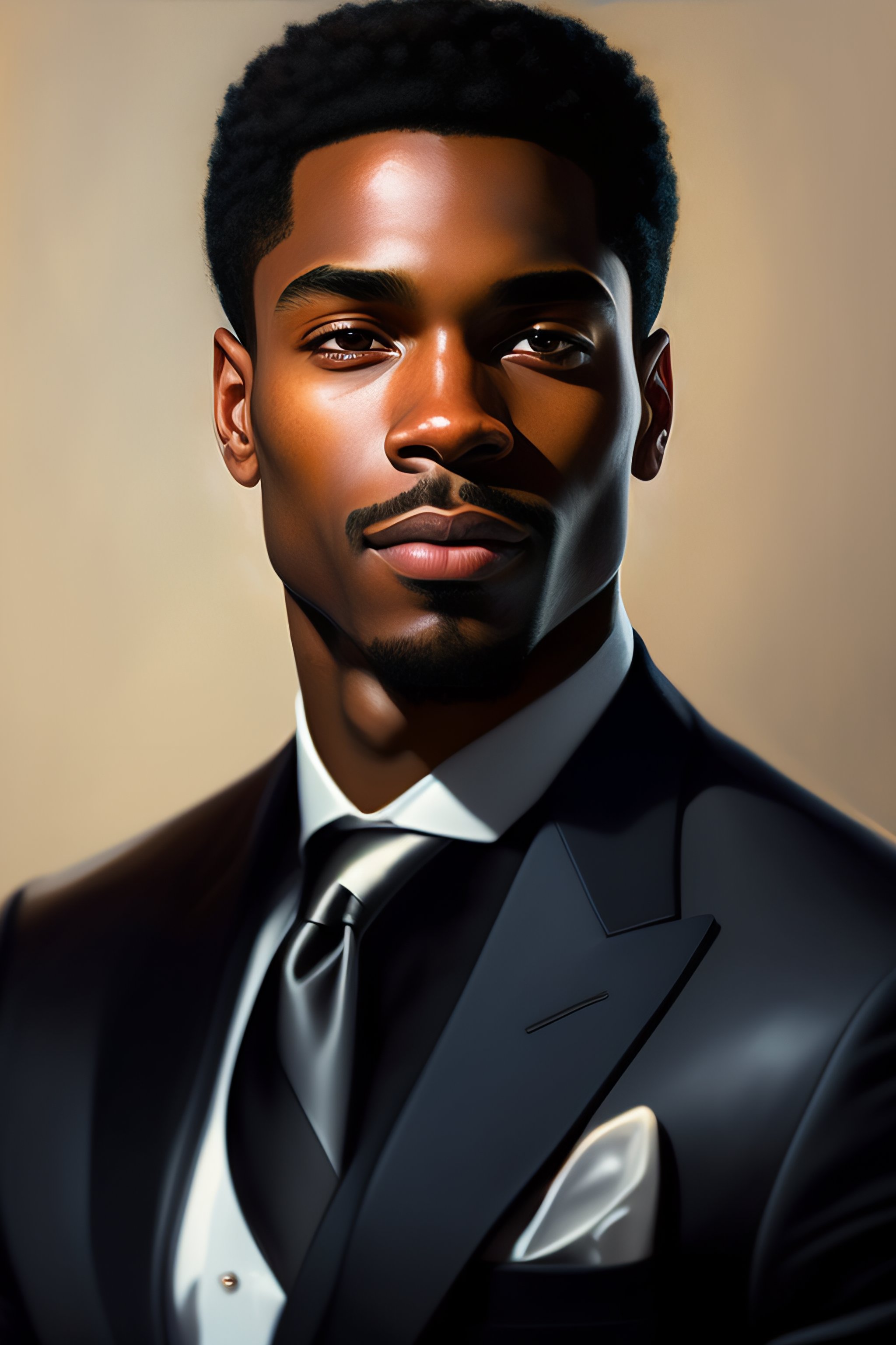 Lexica - Portrait of an IT Engineer as black man cute-fine-face, full ...