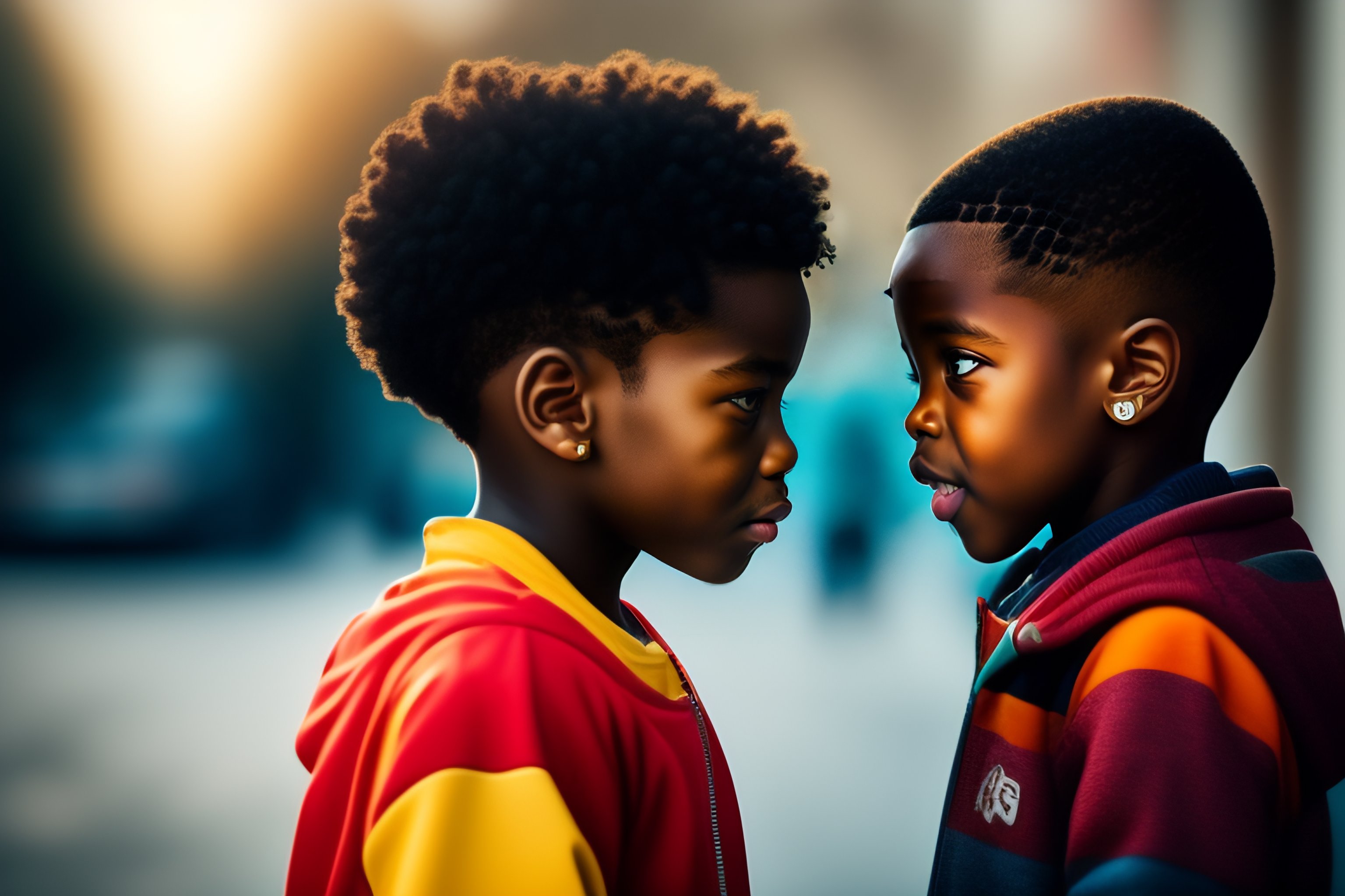 Lexica - BLACK BOY SPEAKING KIND WORDS TO STRANGER