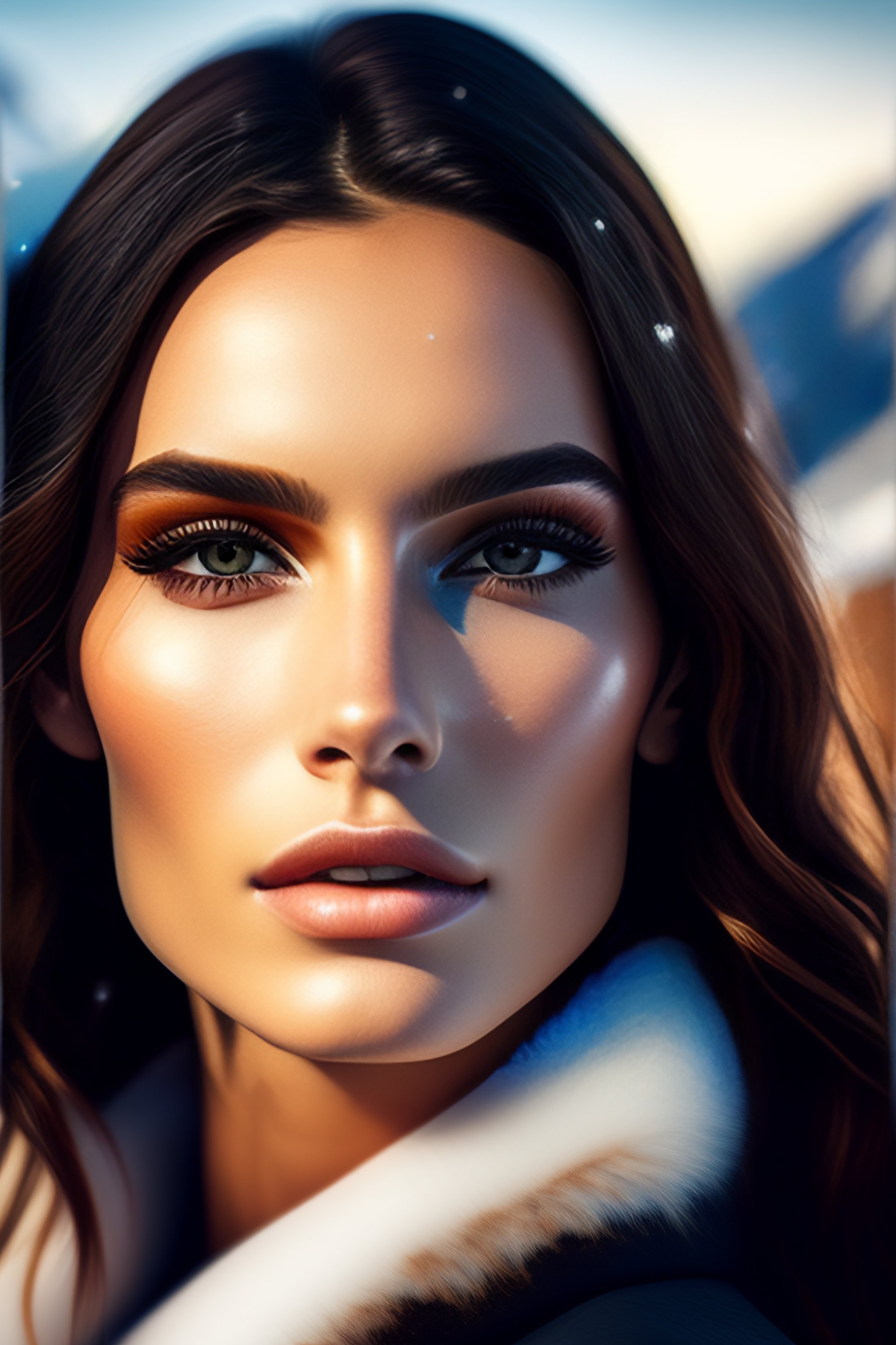 Lexica - Realistic full potrait of Beautiful romanian model's face with ...