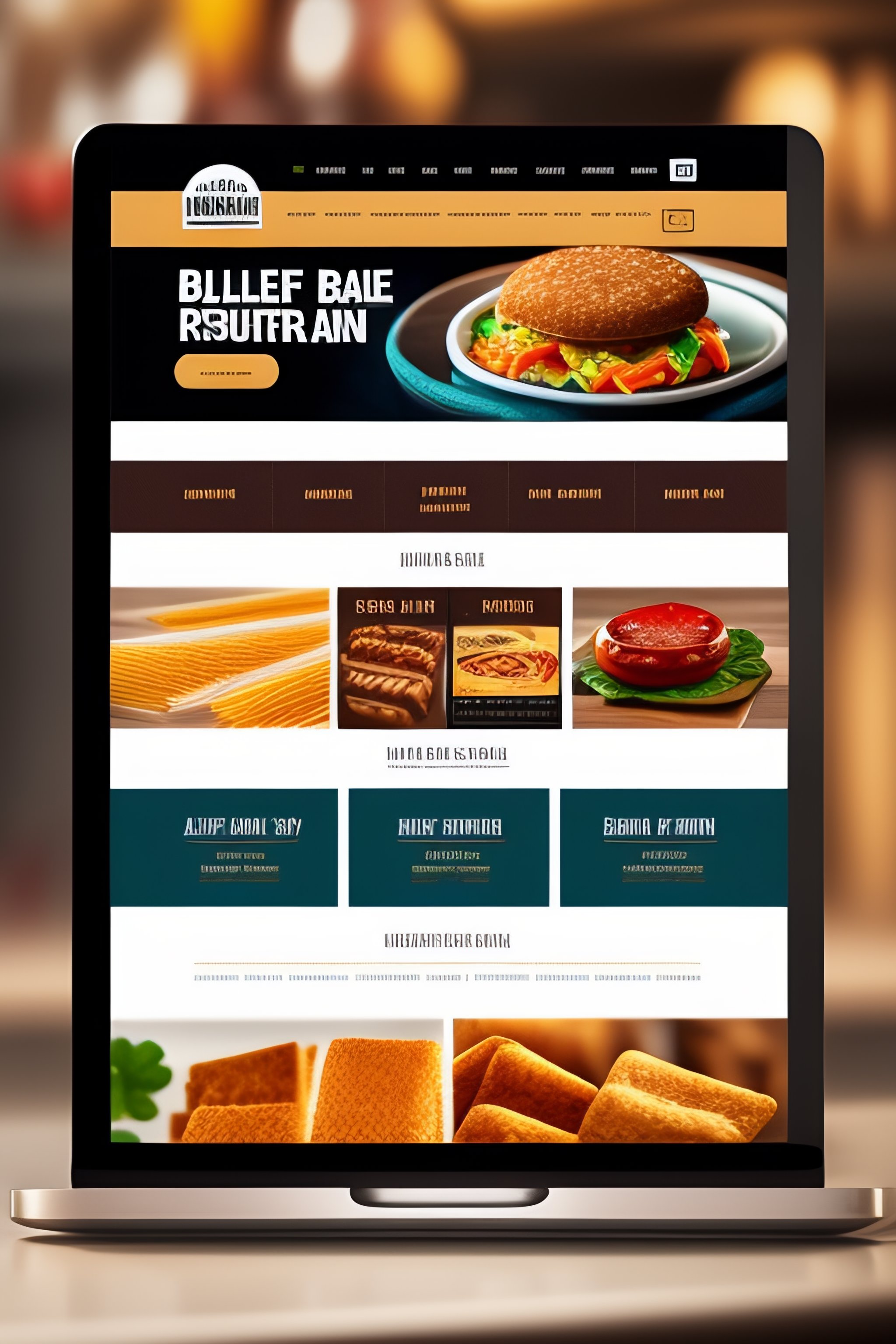 Lexica - Full website landing page for a retail snack bar