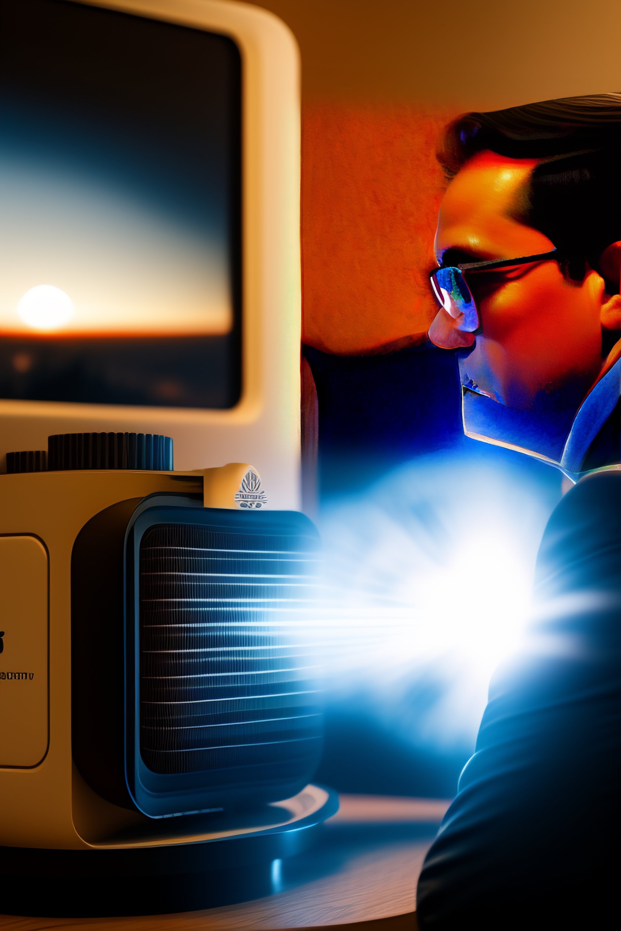 Lexica - John focusing an ultrashort projector