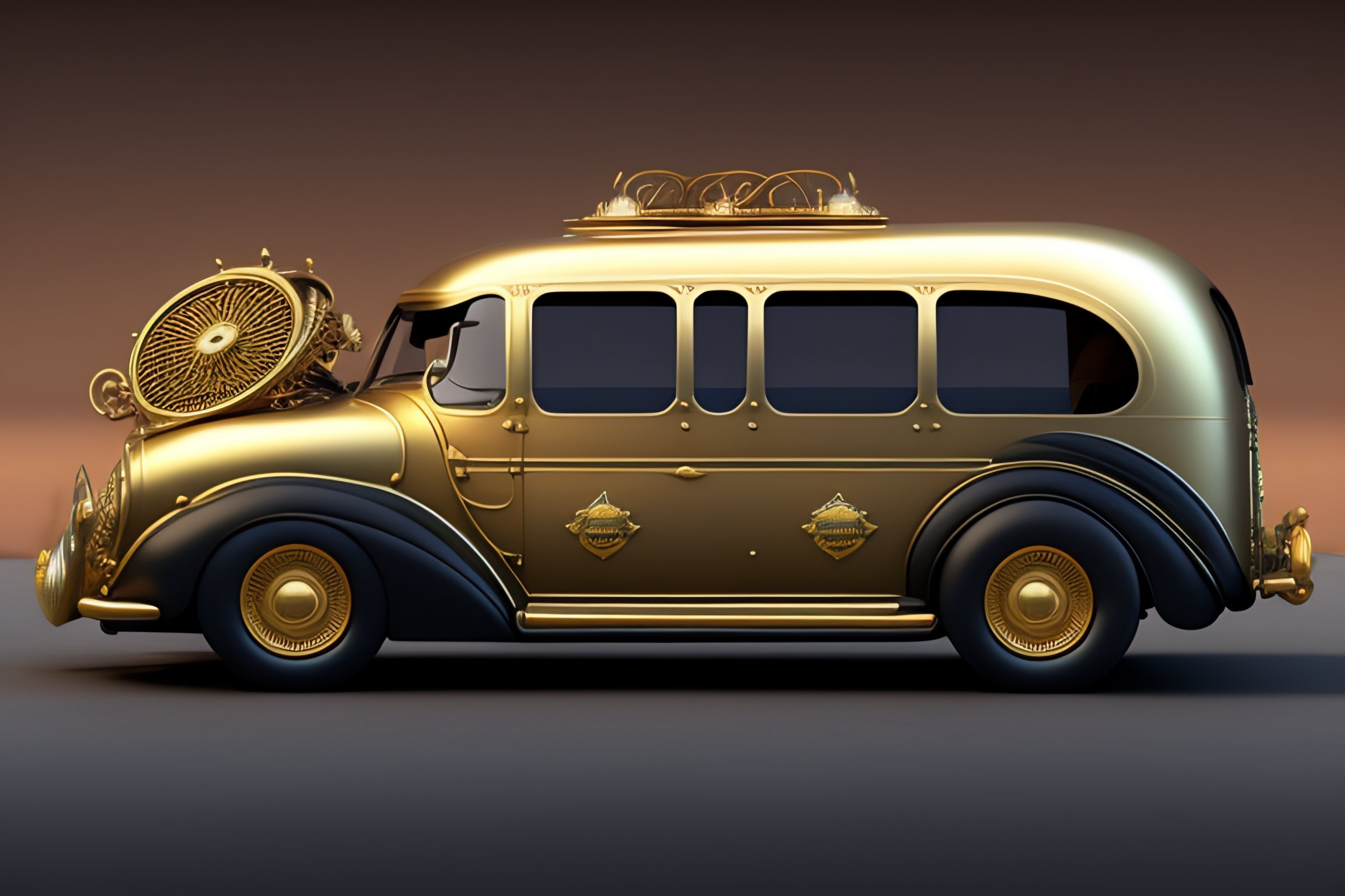 Lexica - STEAMPUNK VANS, a CLASSIC CARS, inspired by Robert J. Brawley ...