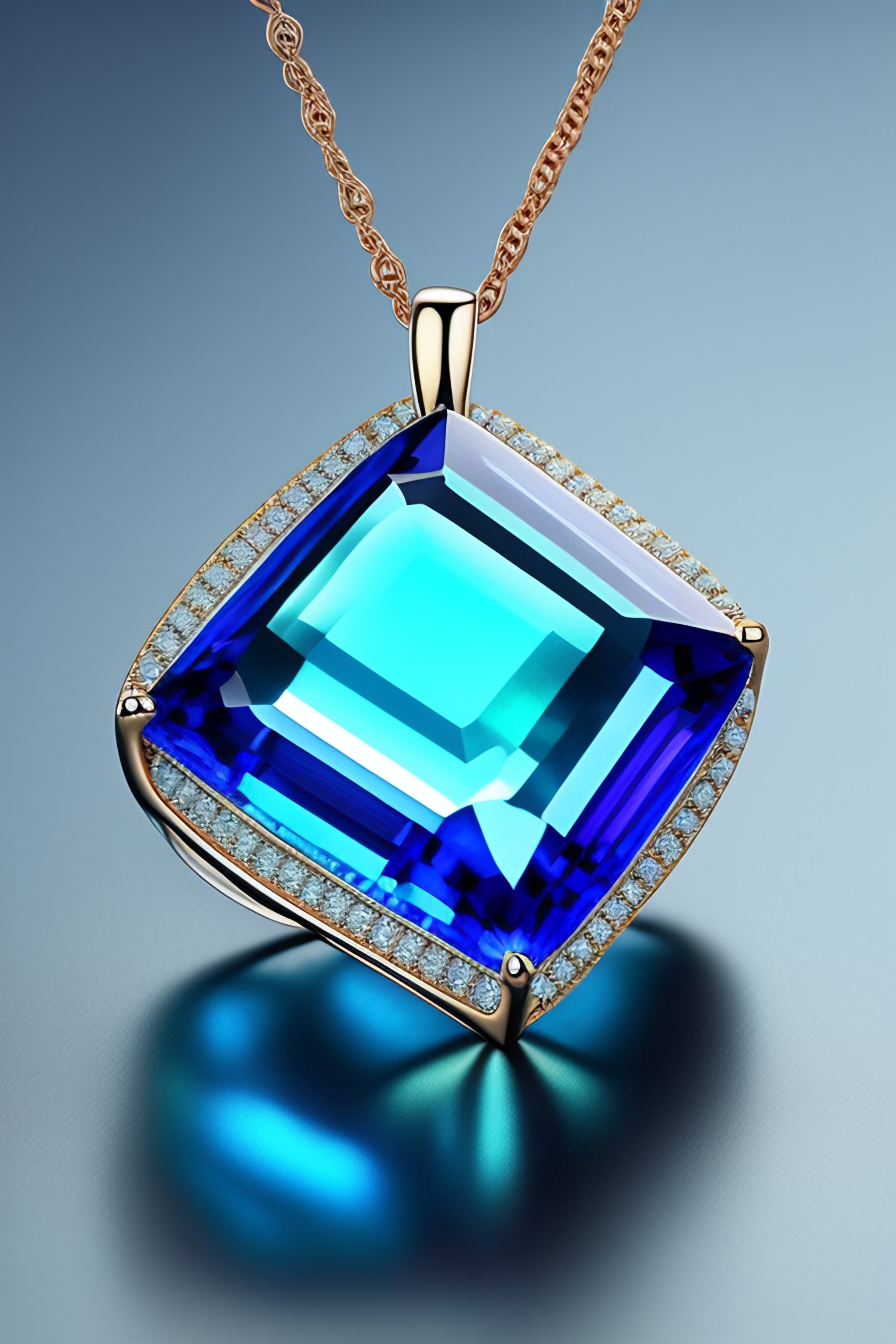 Lexica - Pendant Style: Solitaire Stone: Natural London Blue Topaz ...