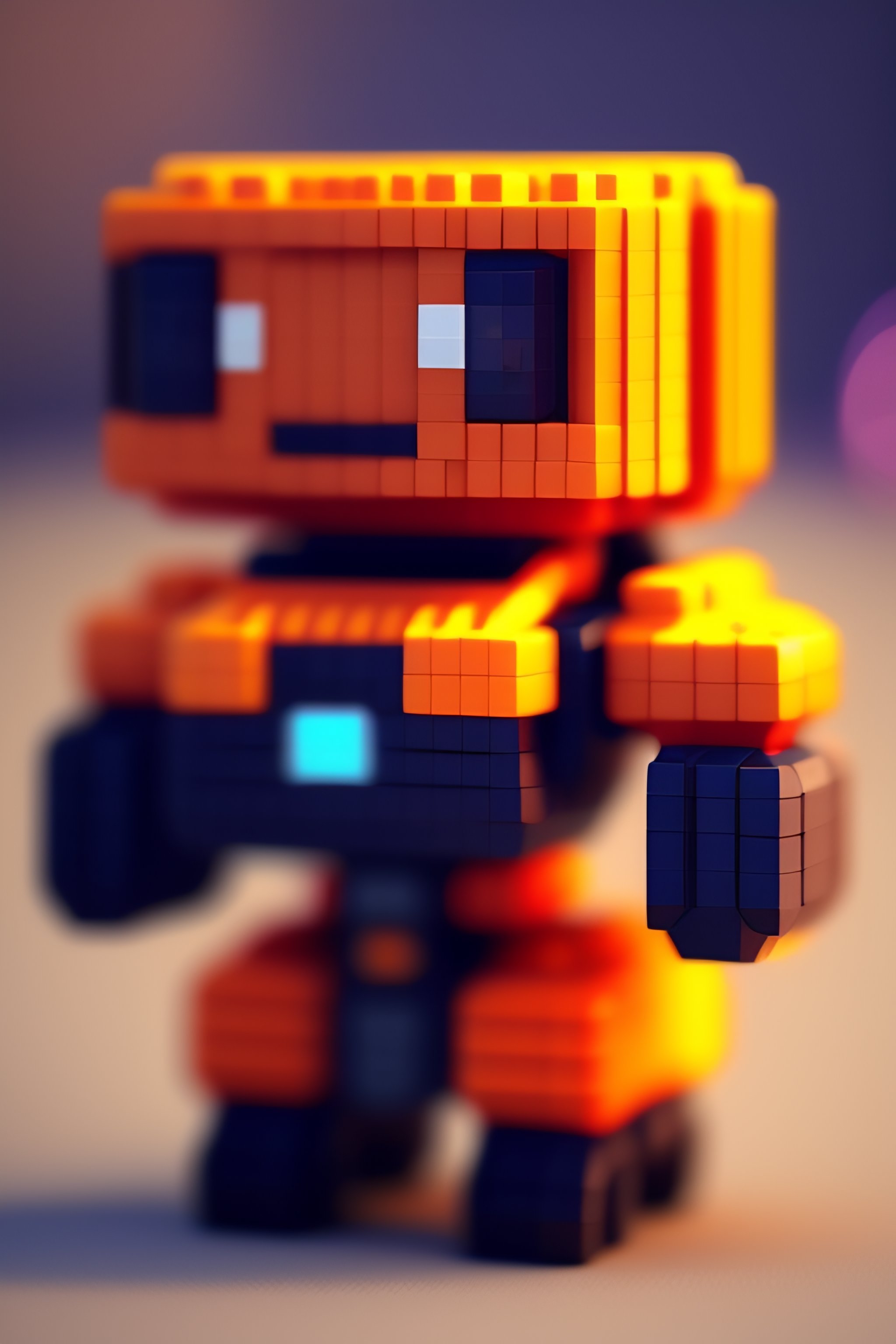 Lexica - Voxel art robot