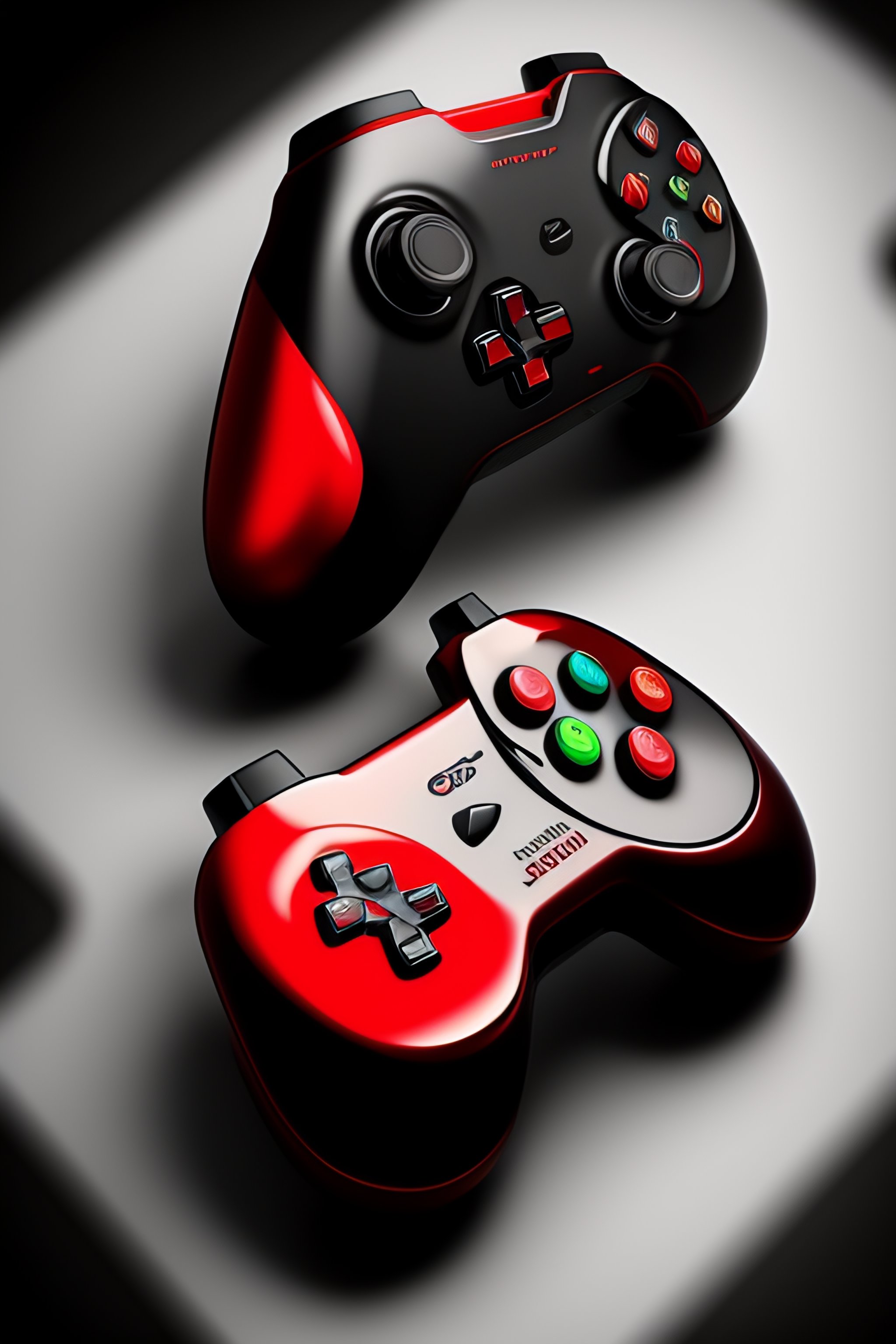 Lexica - Realism tattoo design sketch of 2 video game controller with ...