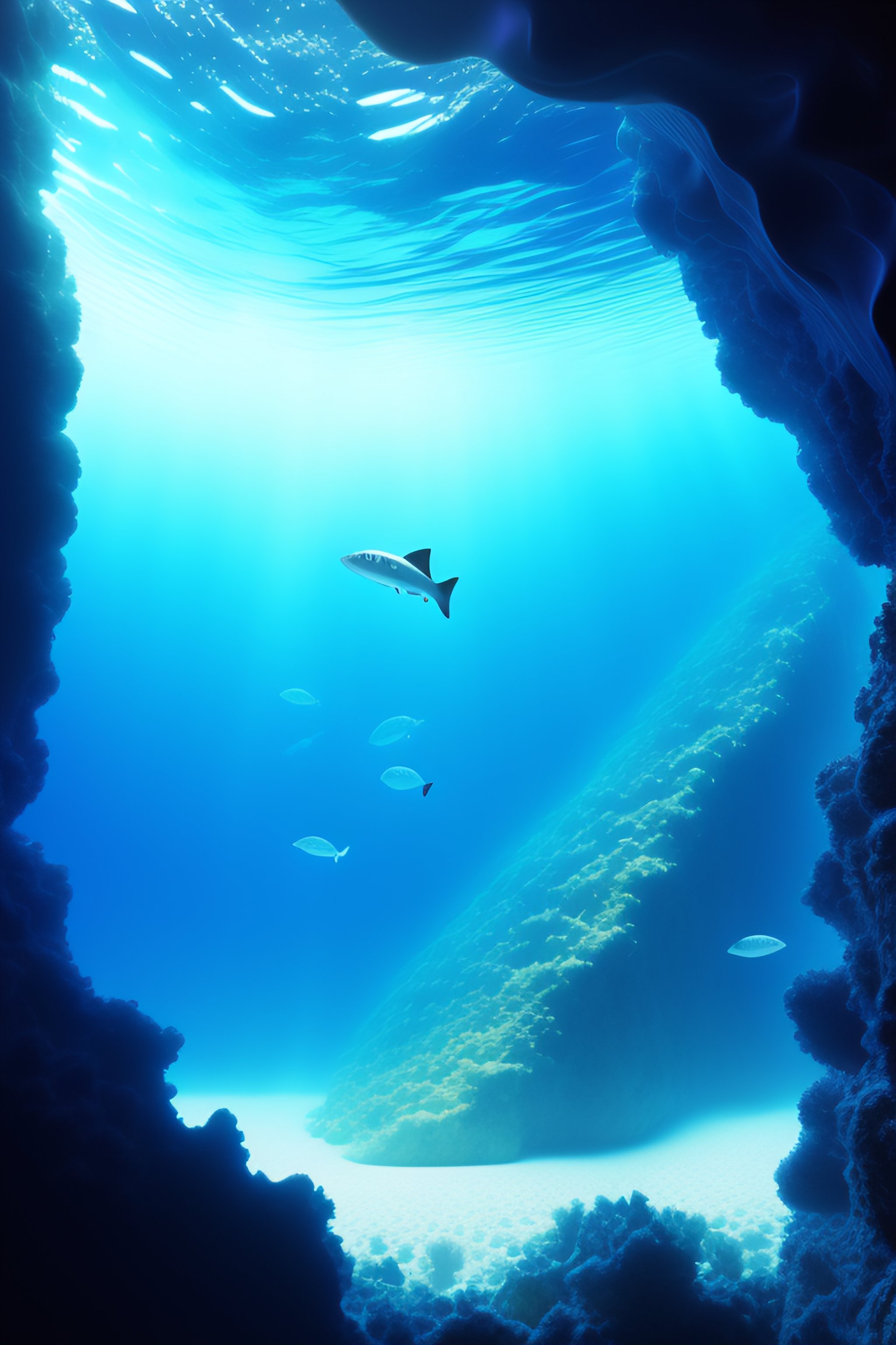 Lexica - Computer rendering inside of a natural water cellular ...