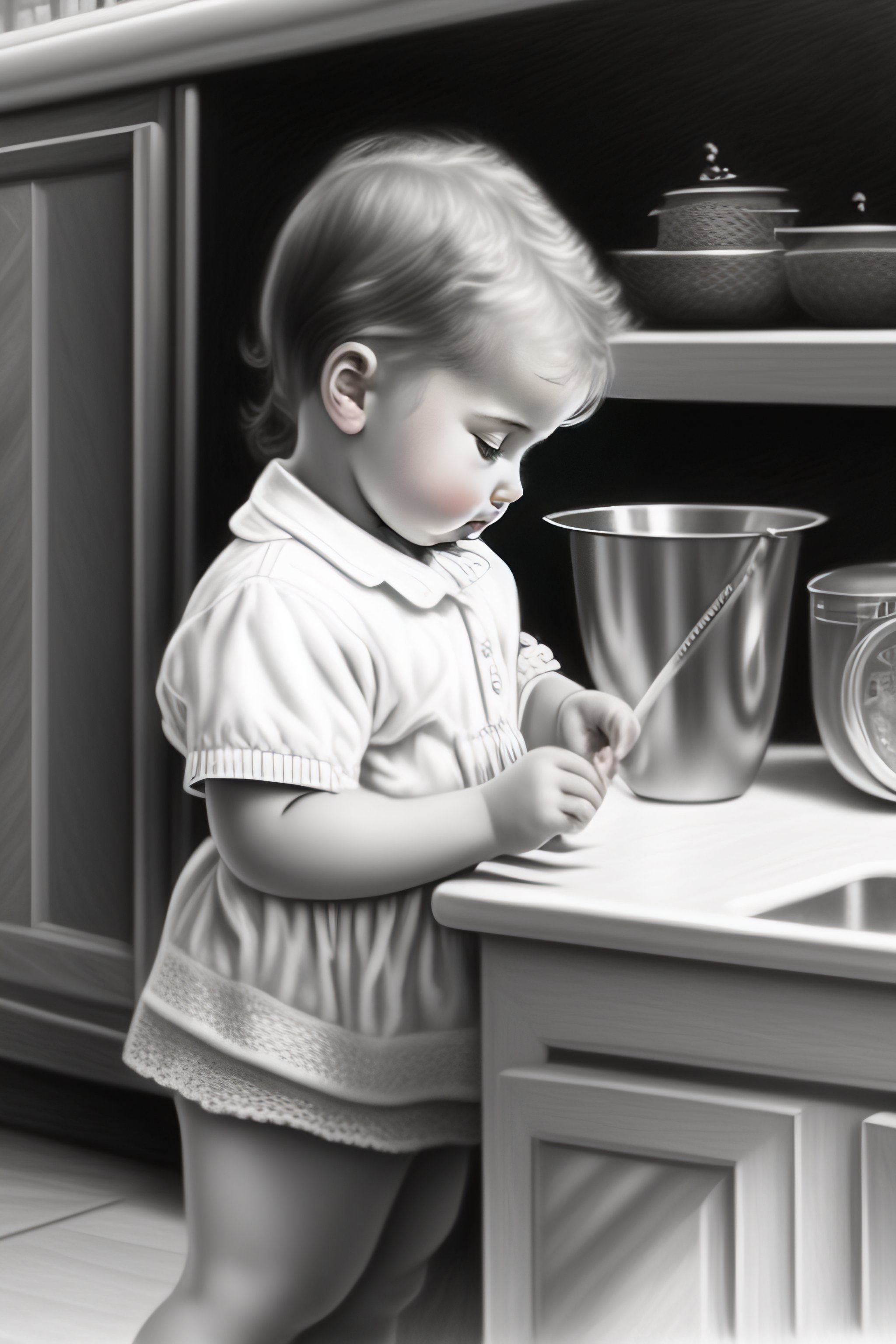 Lexica - Parenting, Raising Confident Children, pencil drawing