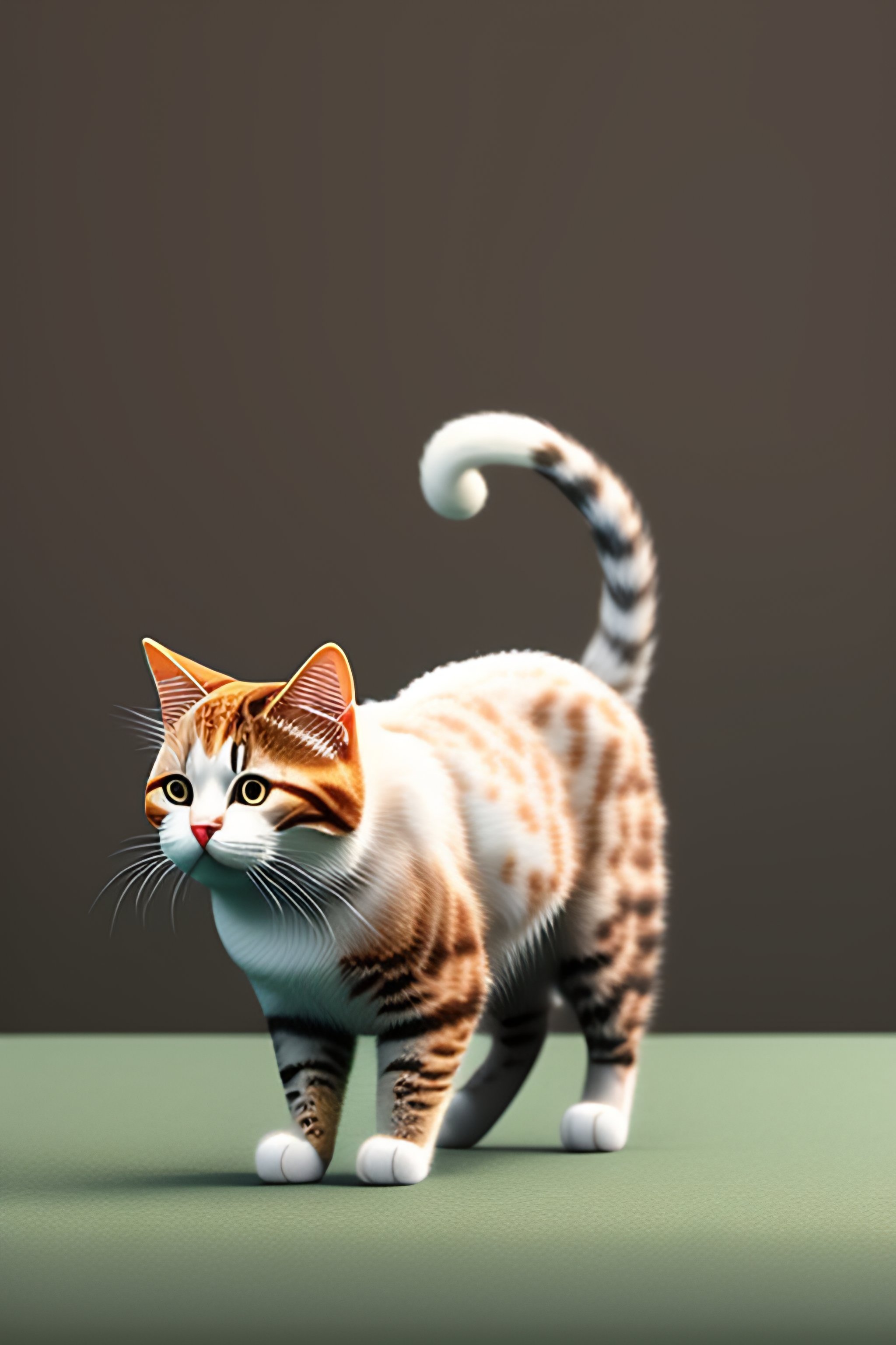 Lexica - A 1 bit pixel cat character standing on hind legs