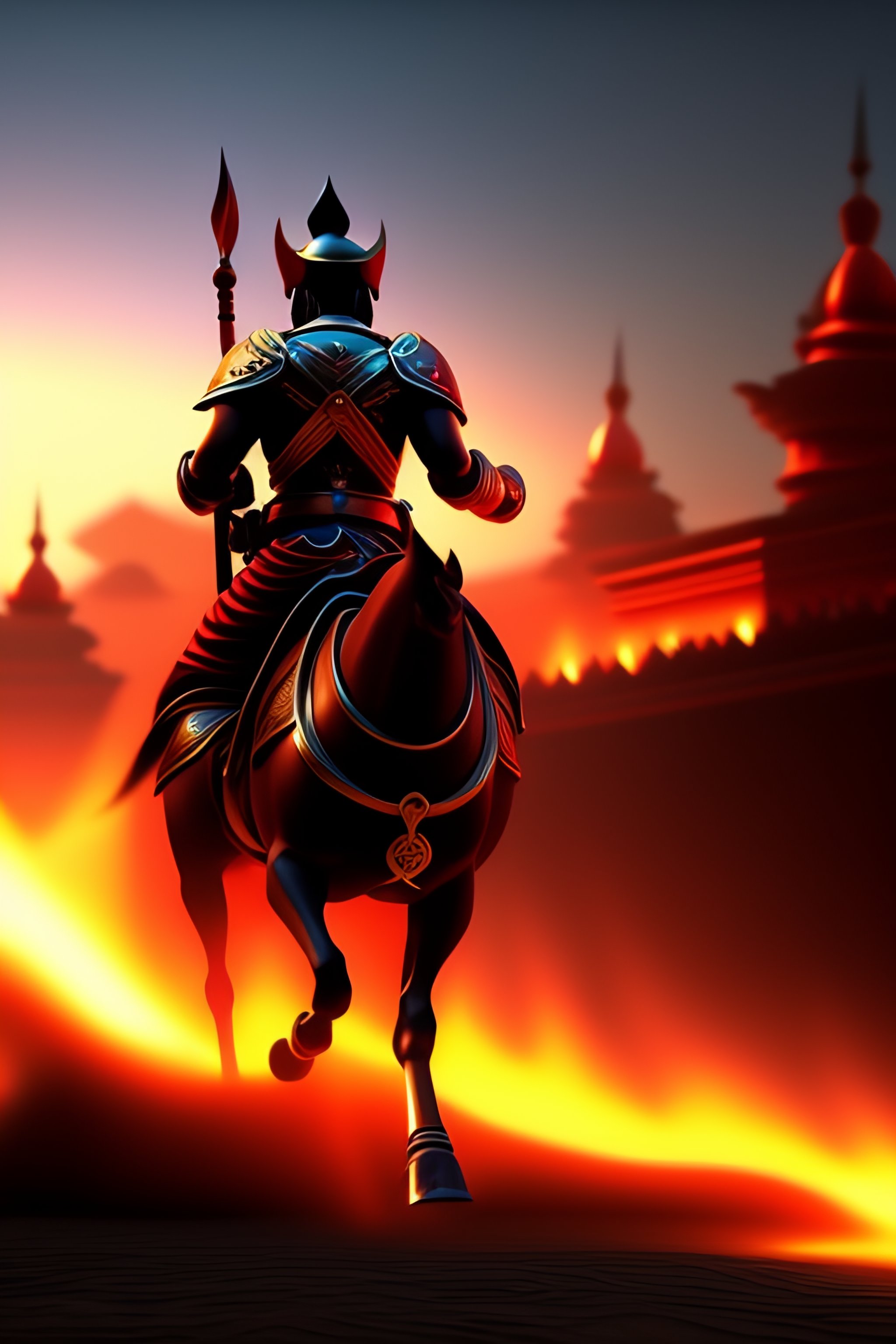 Lexica - 3d cartoon animation ashura